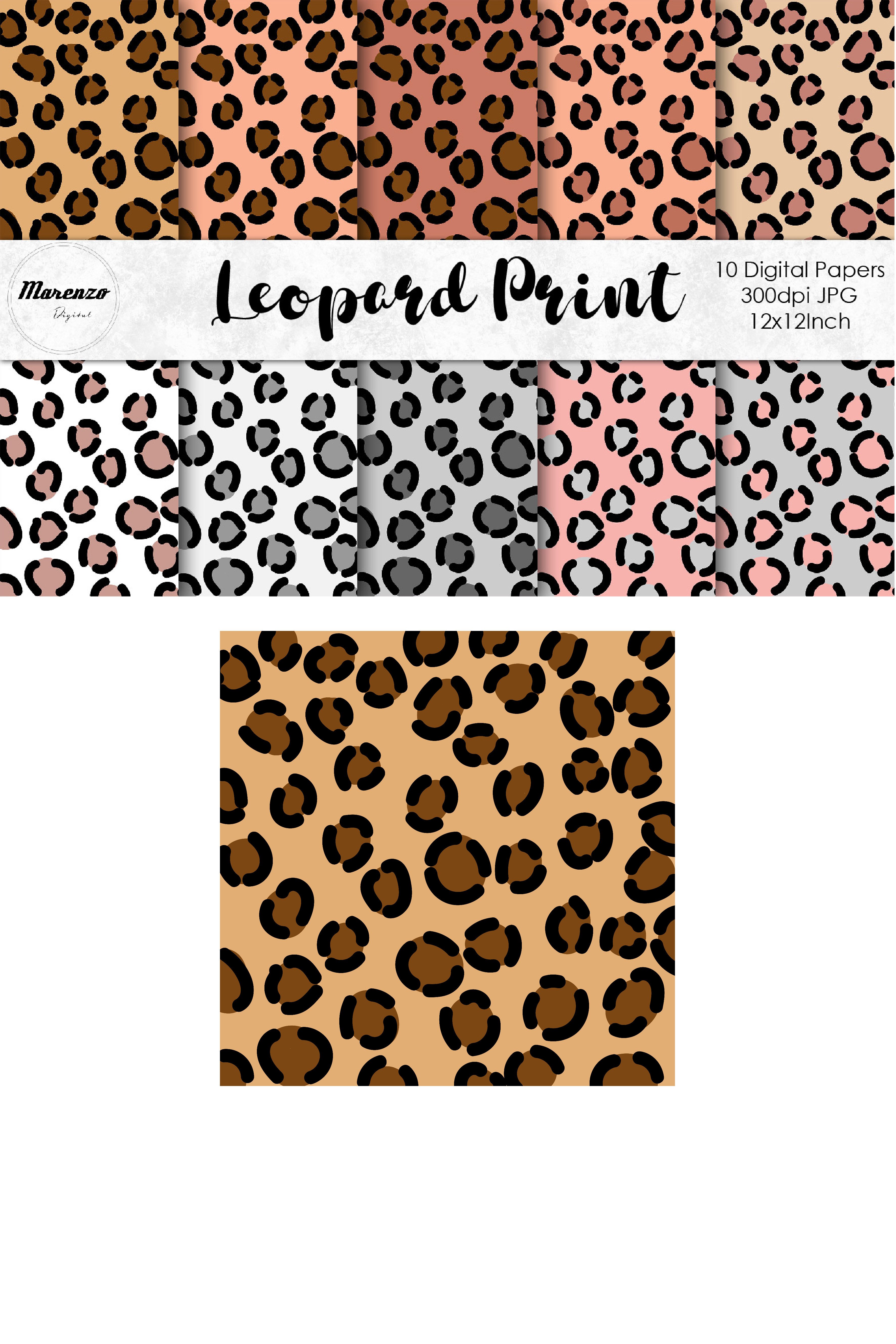 Leopard Print Digital Papers (1191504)