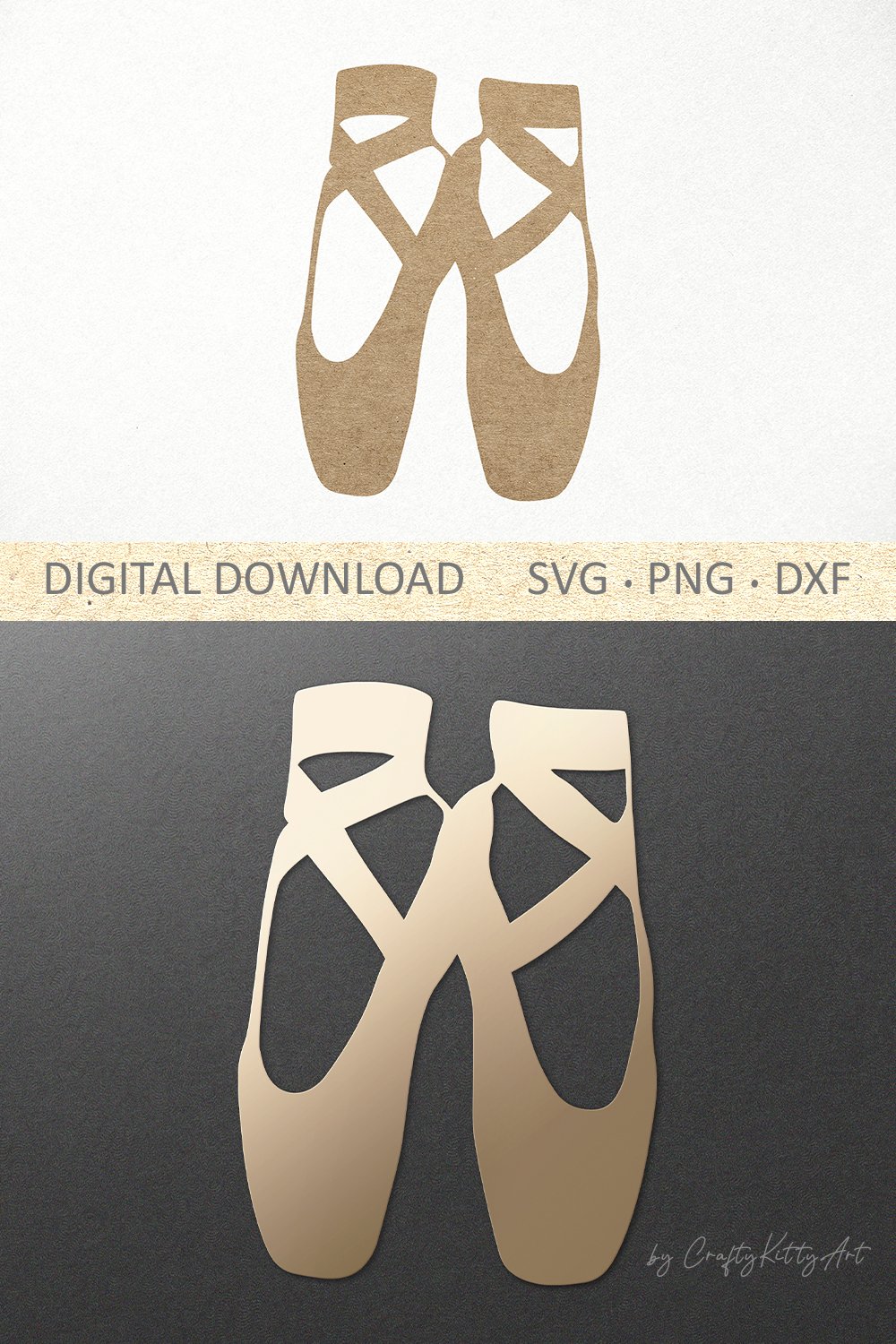 Ballerina shoes SVG, Ballet pointe shoes SVG silhouette