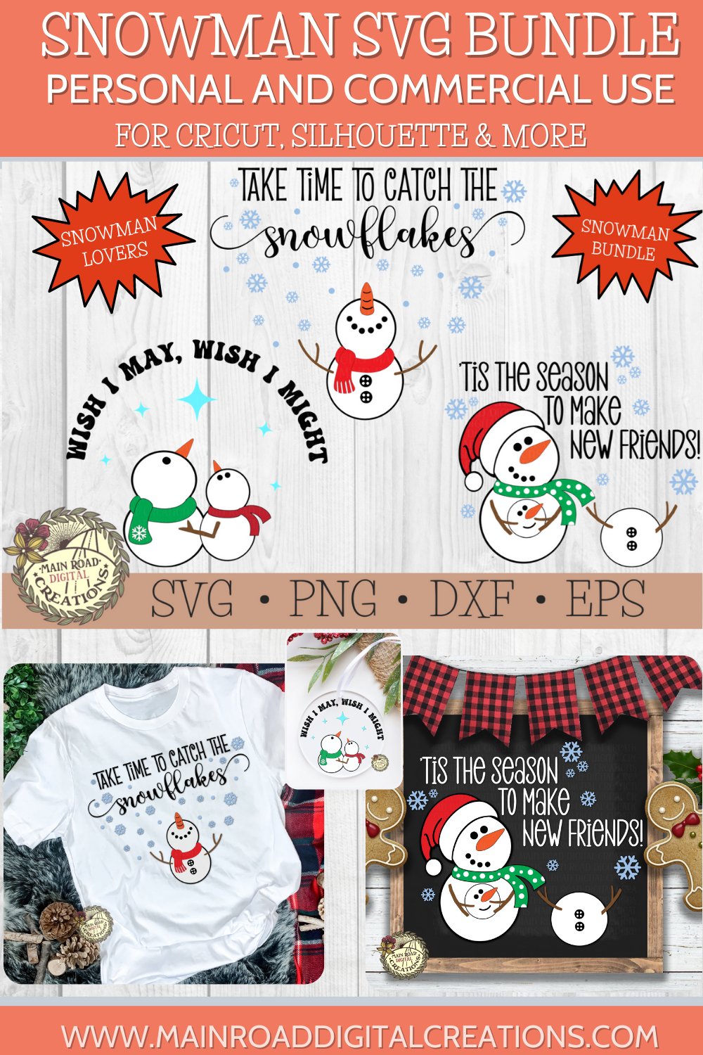 Snowman SVG Bundle-Cute Snowman Faces Cut Files-Winter SVG (1371246 ...