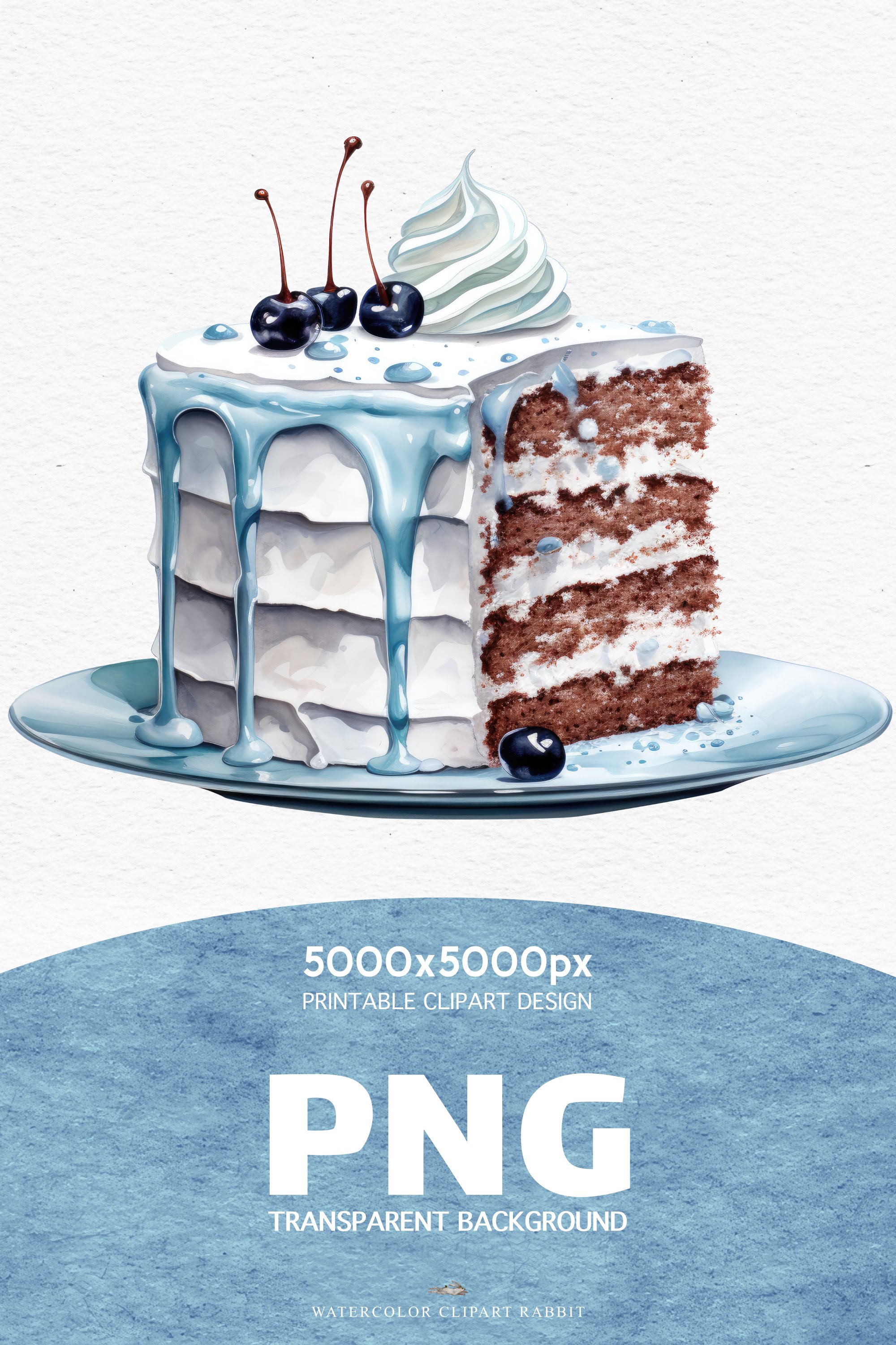 Blue Birthday Cake Clipart Bakery Food Sweets Boy Party PNG