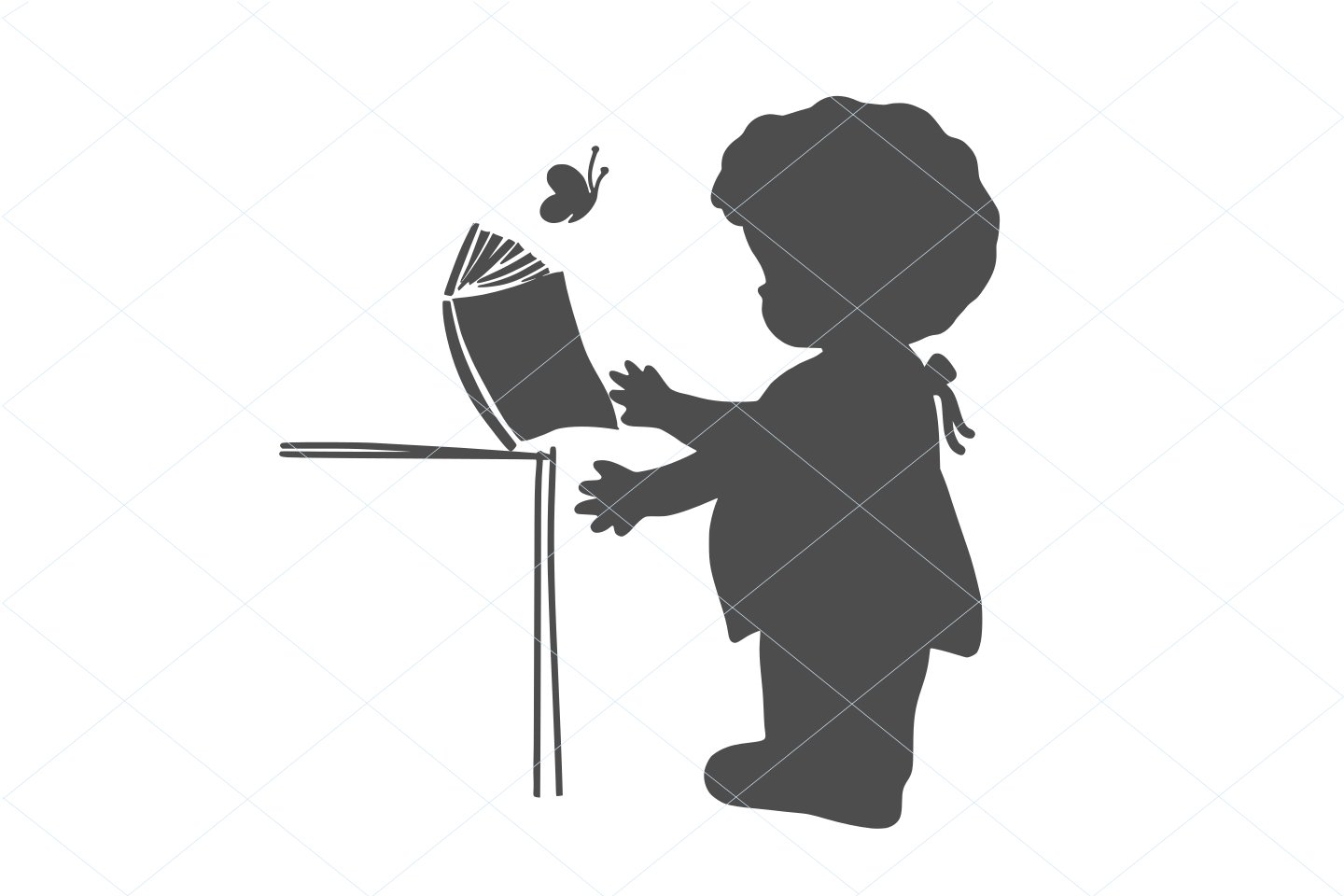 Reading cute girl svg, book svg, cute vintage girl svg, cute