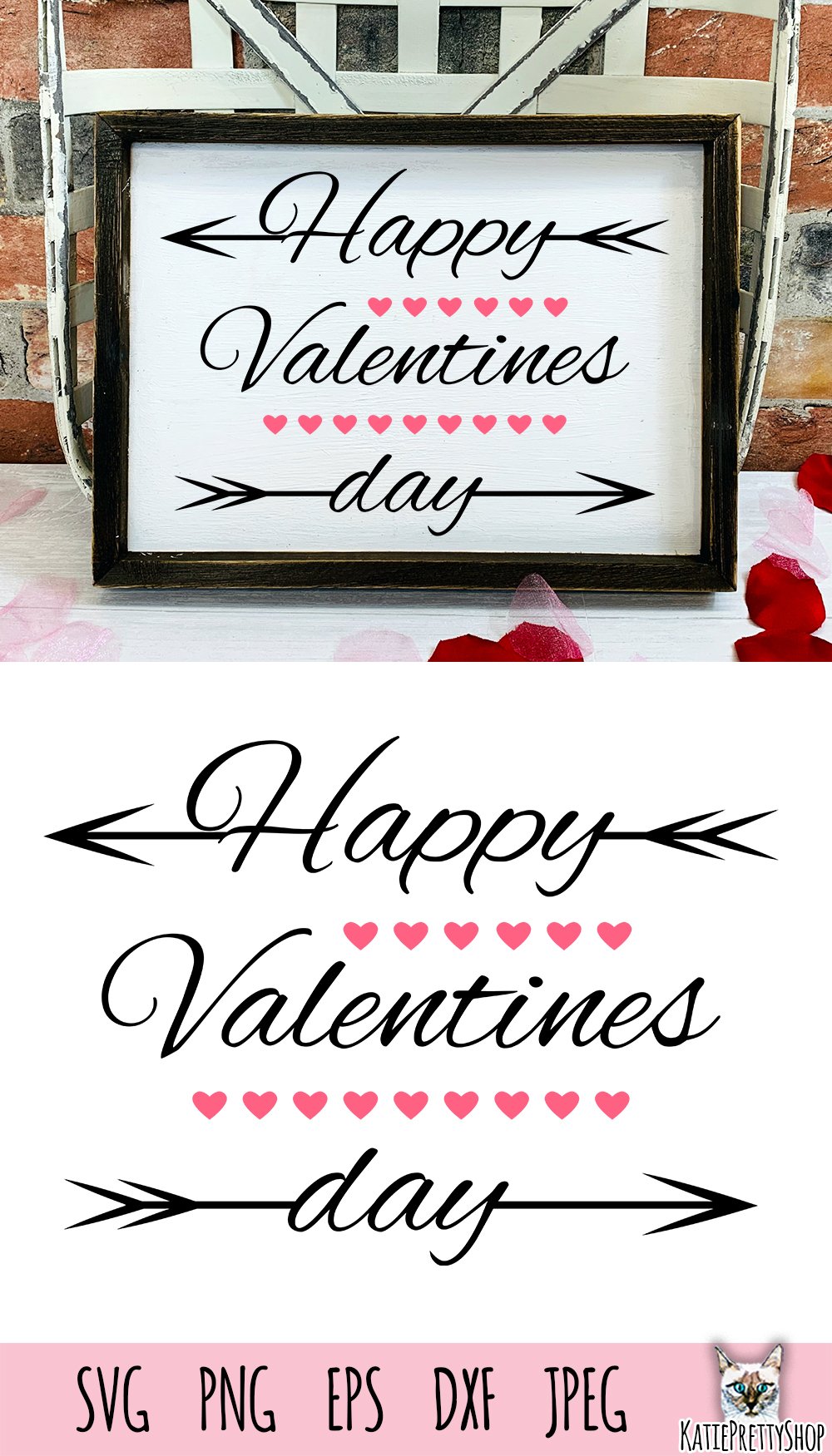 Happy Valentine's day, Love Svg cut file.