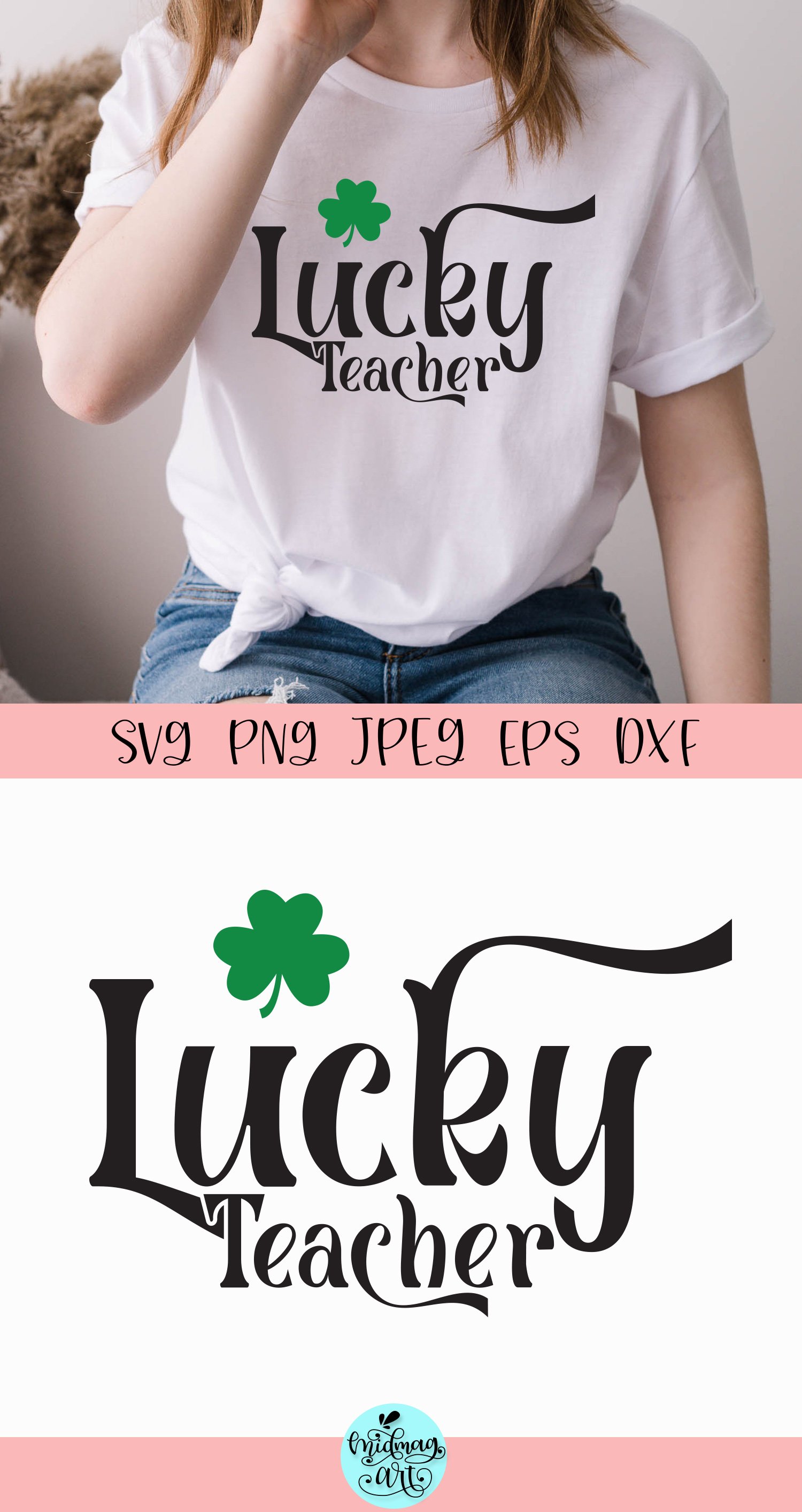 Lucky teacher svg, St. Patrick's day svg (1797541)