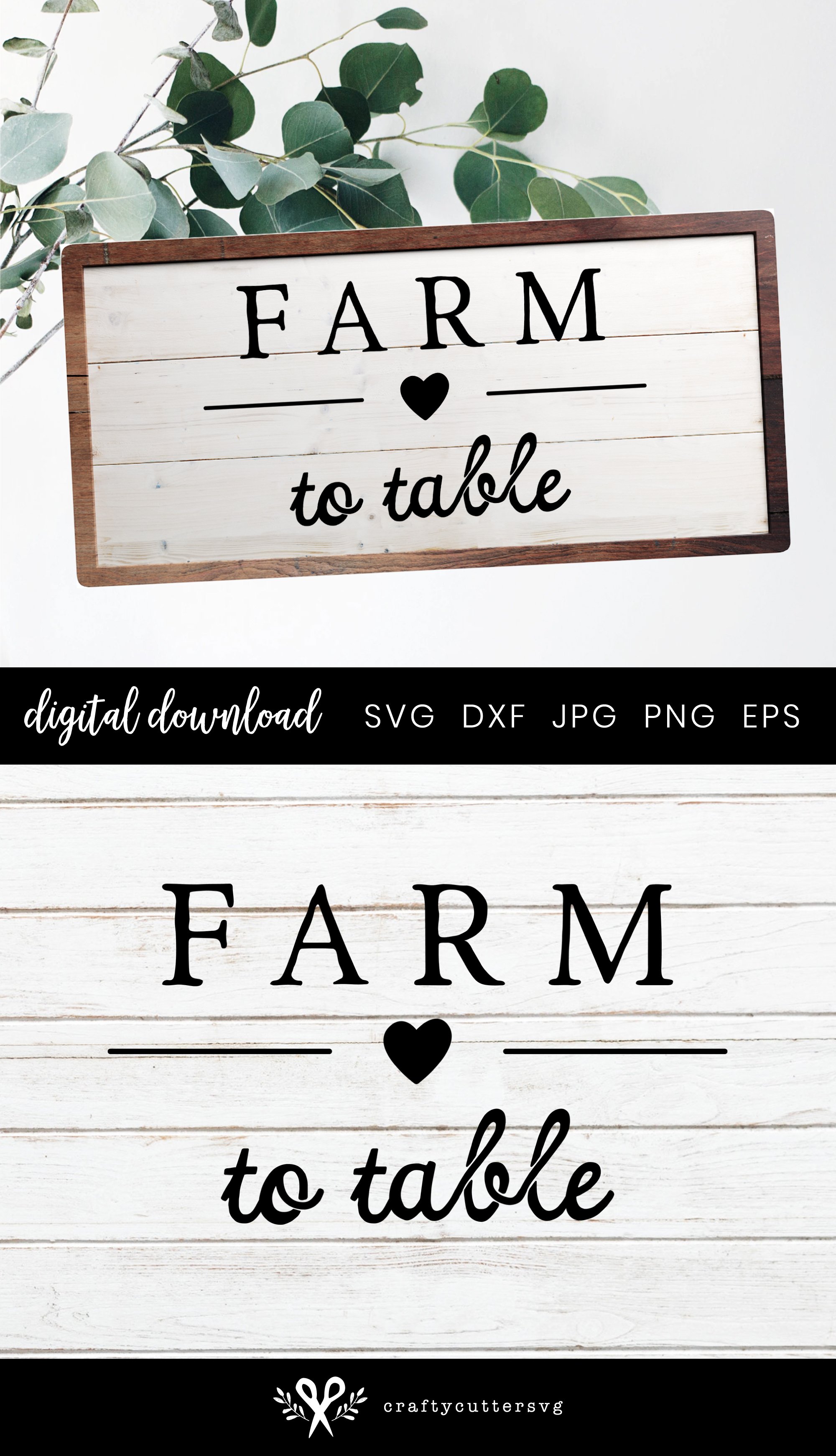 Farm Sign SVG Clipart | Farmers Market Sign | Farm to table
