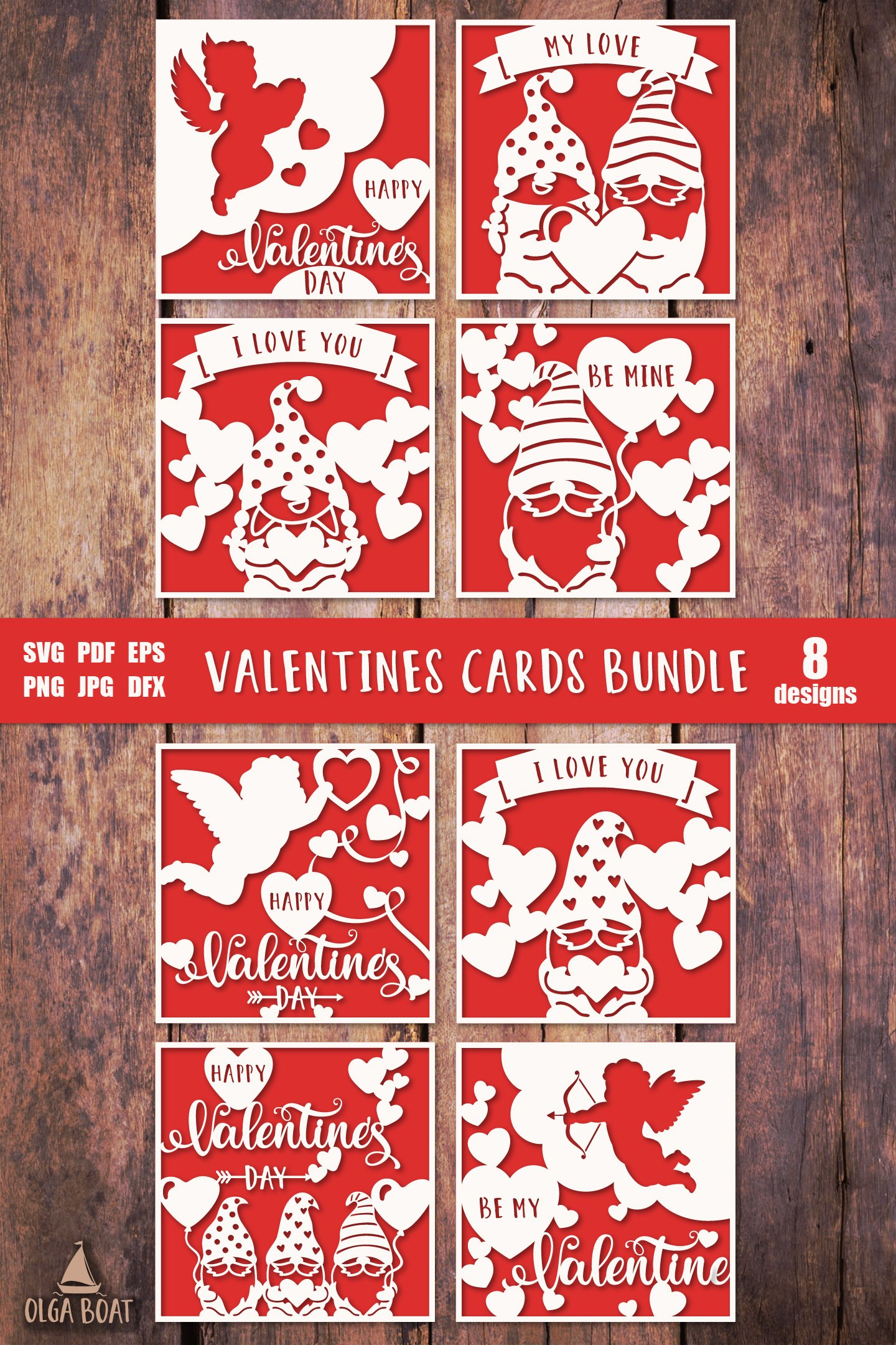 Valentine cards svgs, Valentines day cards bundle