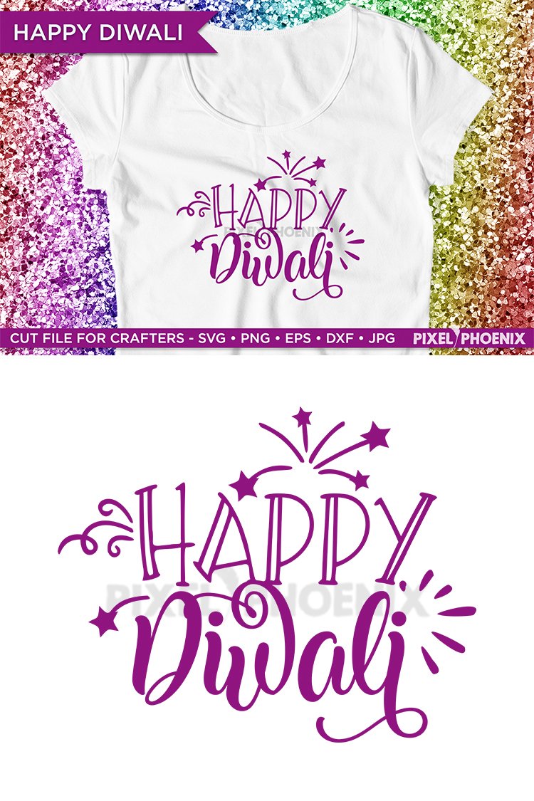 Happy Diwali SVG cut file for the Festival of Lights