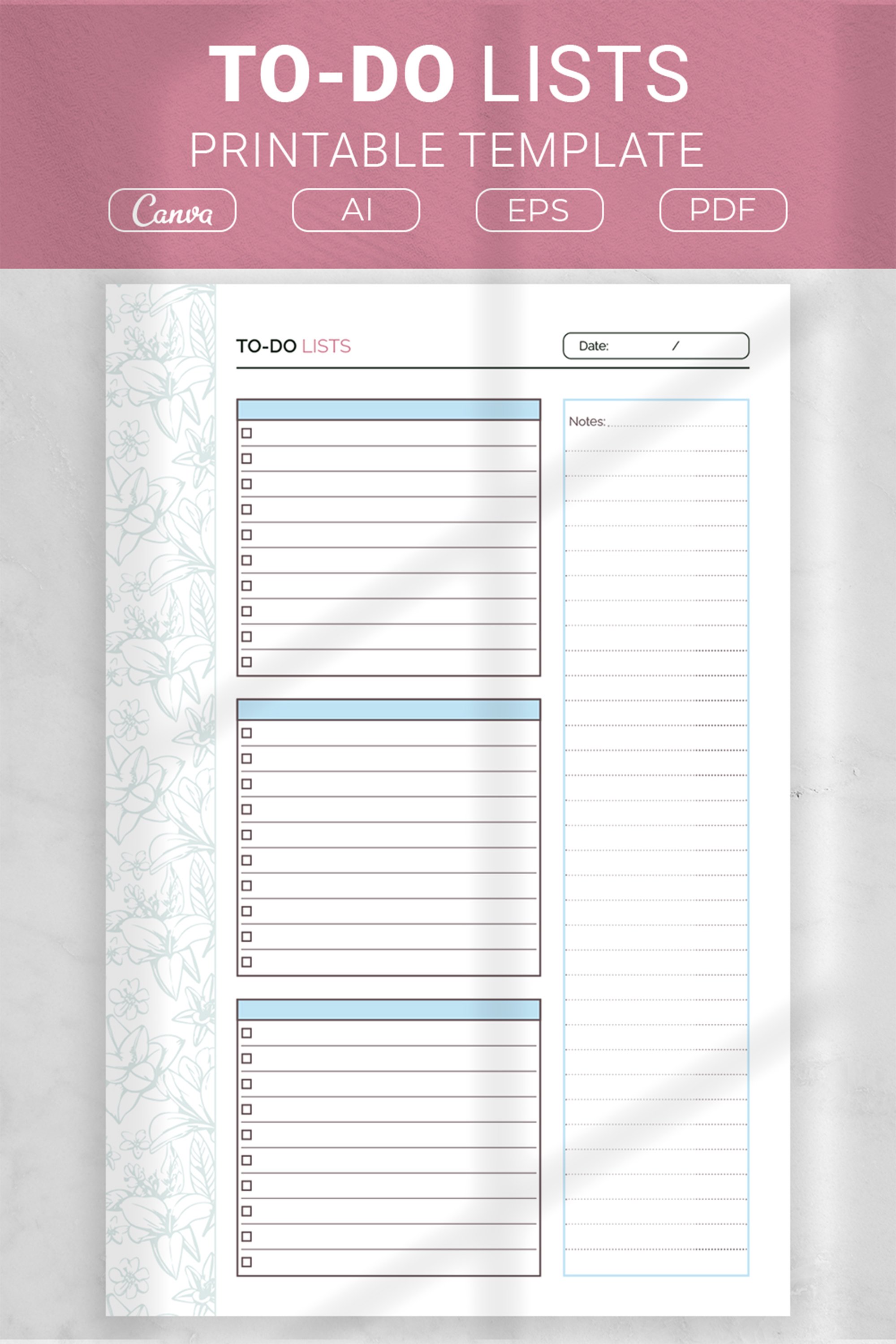 To-Do Lists Printable Template