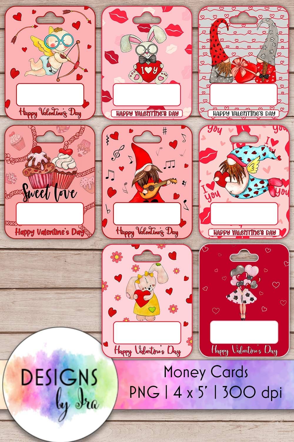 Valentines Money Cards | Printable Money Cards Crafts