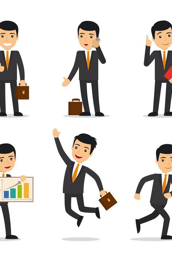 Businessman isolated vector