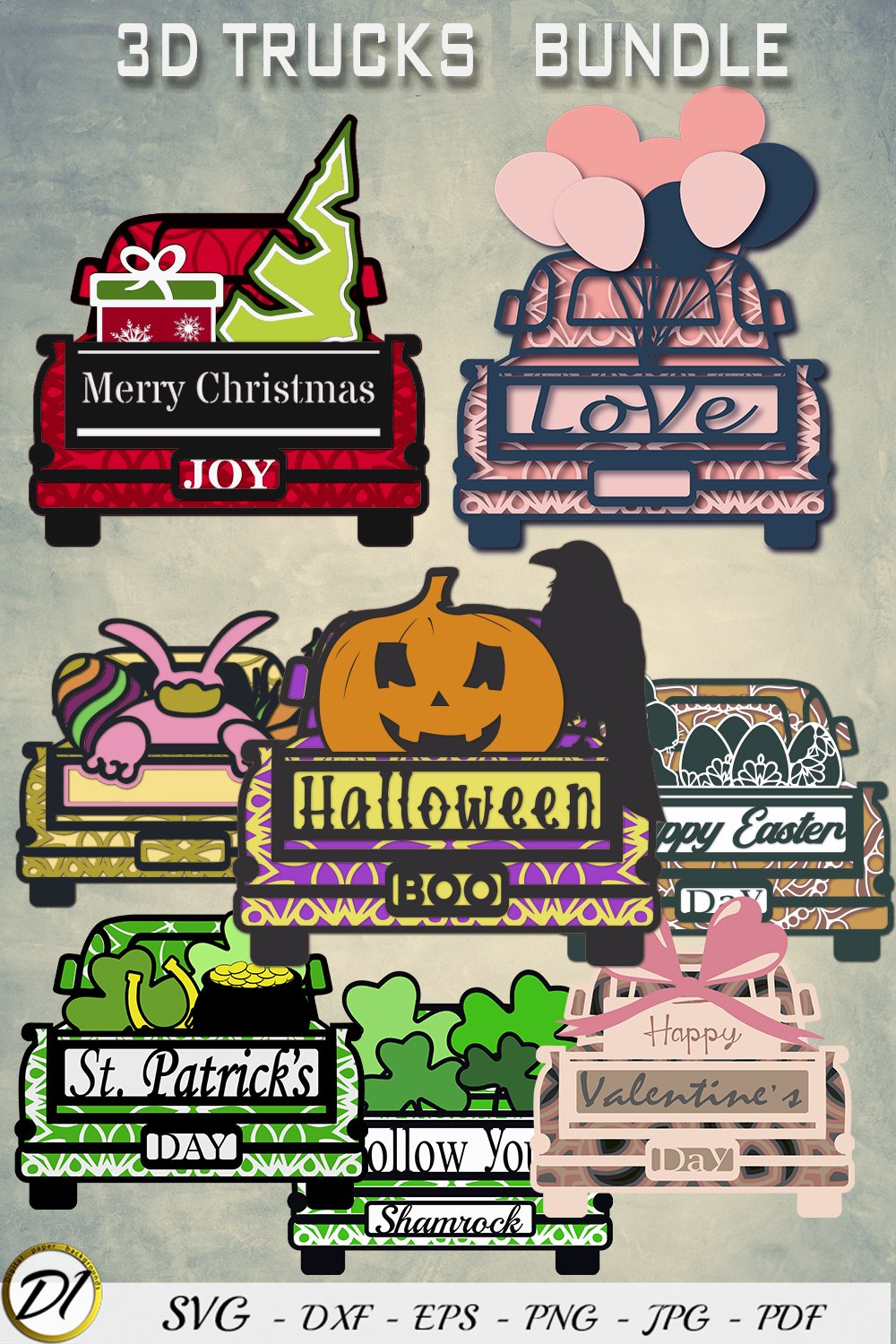 3D Layered svg. Layered bundle SVG. 3D Paper Cut. (1642919)