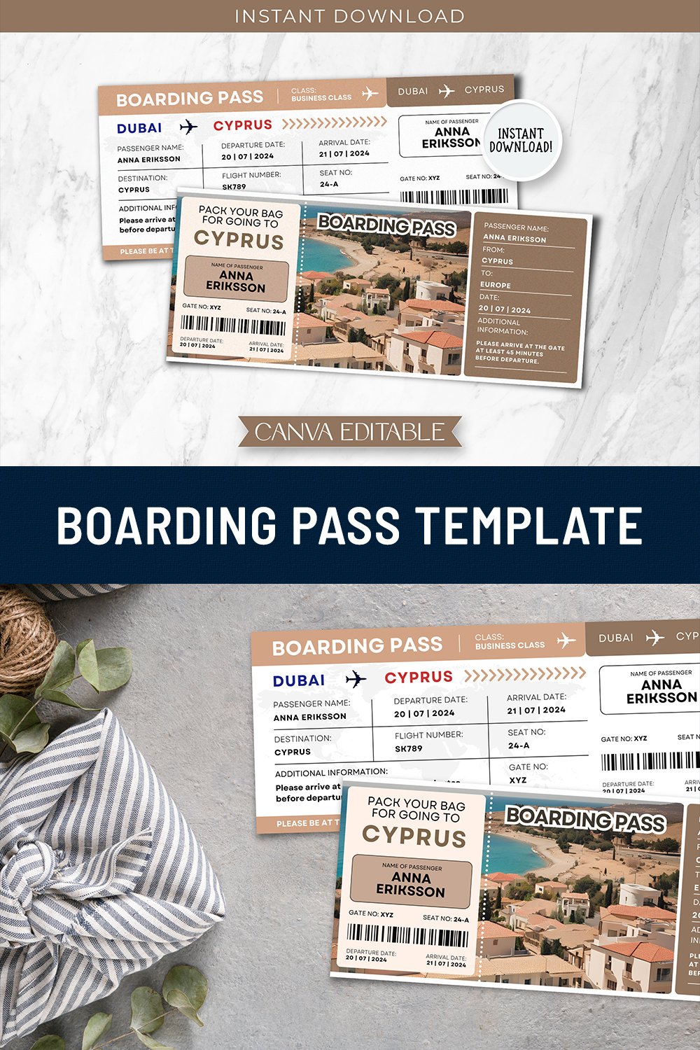 Cyprus Trip Surprise Gift Ticket
