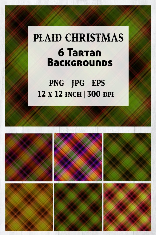 Buffalo Plaid Backgrounds, Tartan Digital Paper, Christmas
