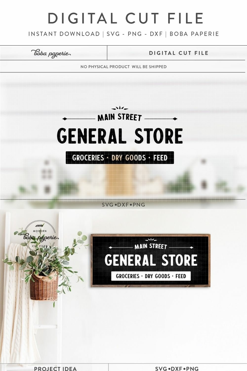 General Store Sign Cut File | Kitchen Farmhouse Sign