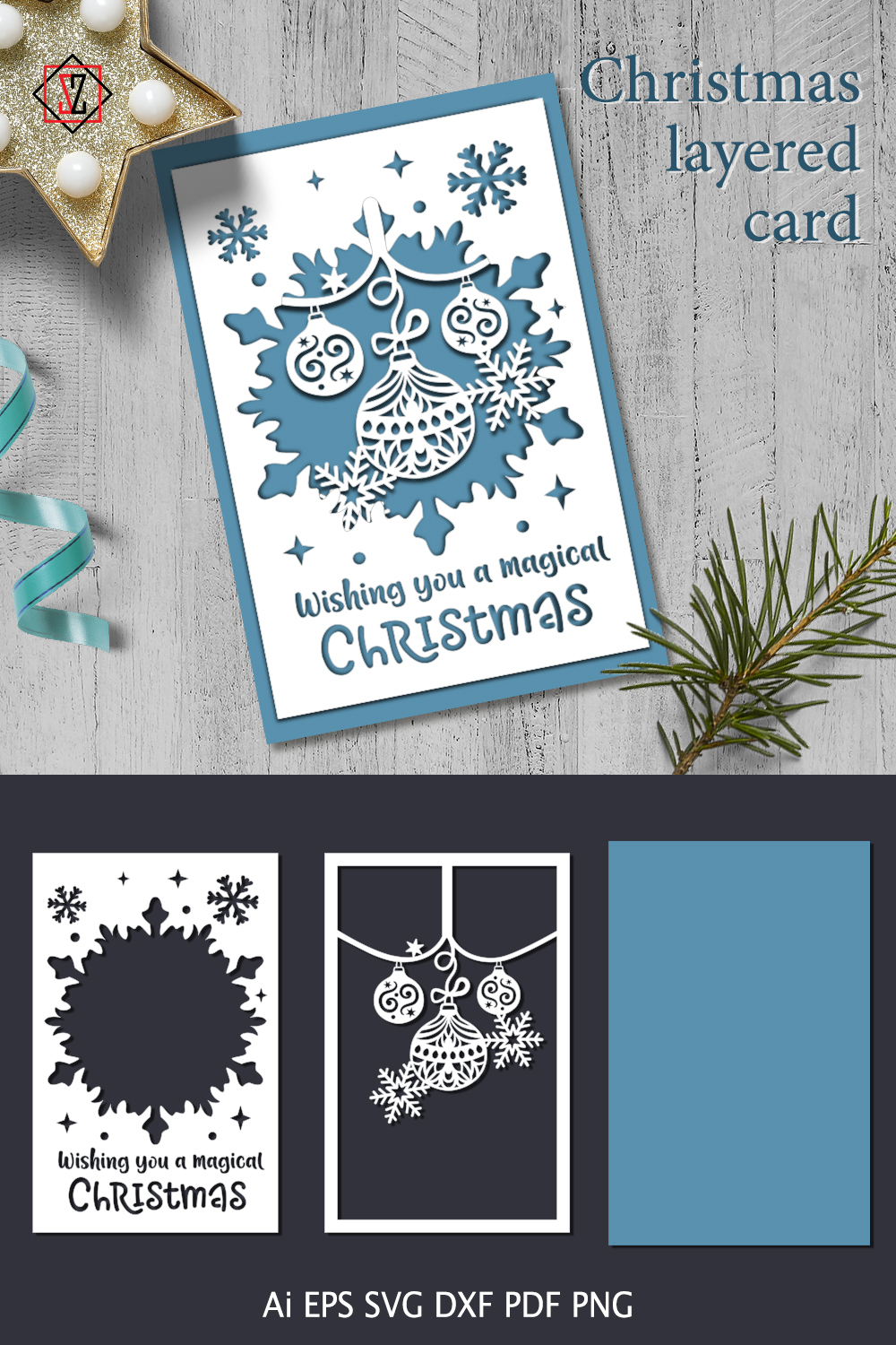 Layered Christmas Card
