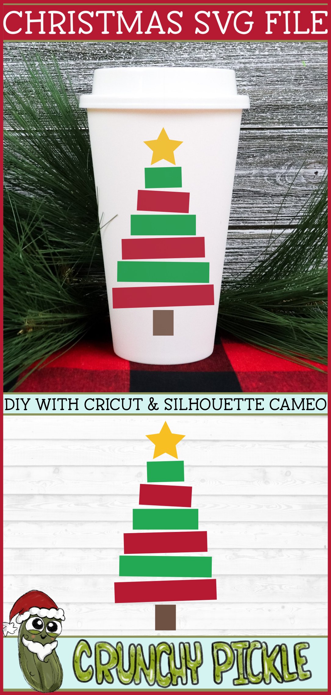 Christmas Tree Strips SVG File