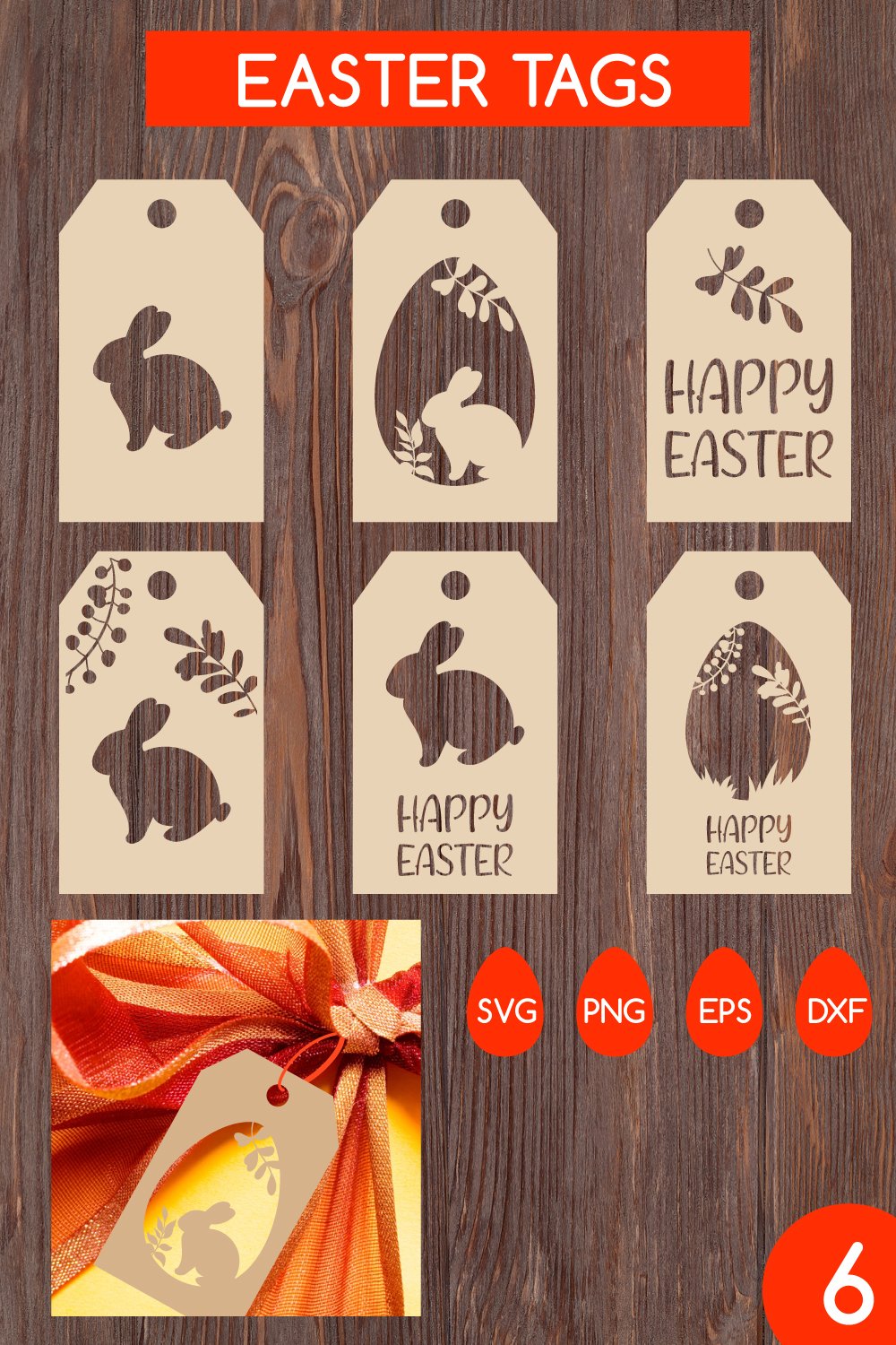 Easter Gift Tag Svg Bundle