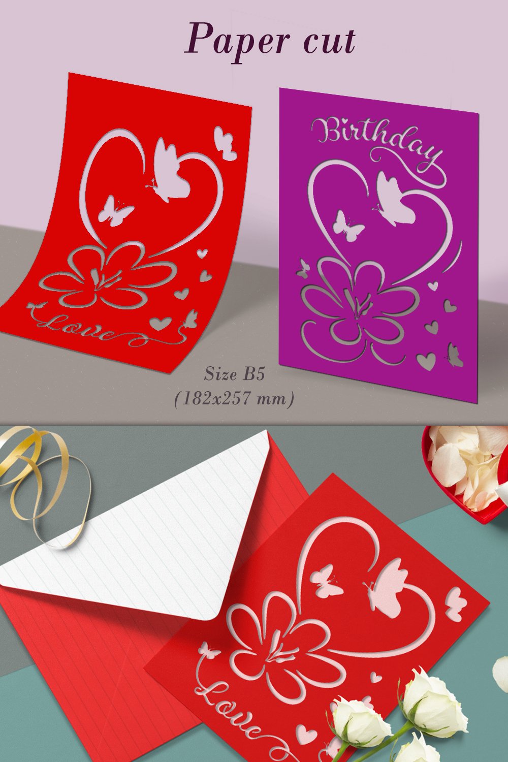 Paper cutting/Decorative postcards