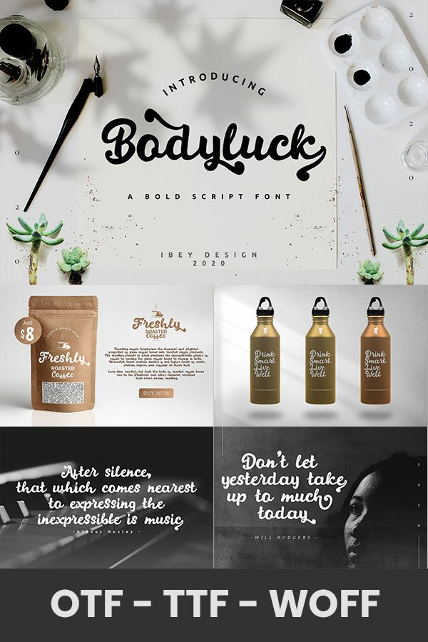 Bodyluck Bold Script Font