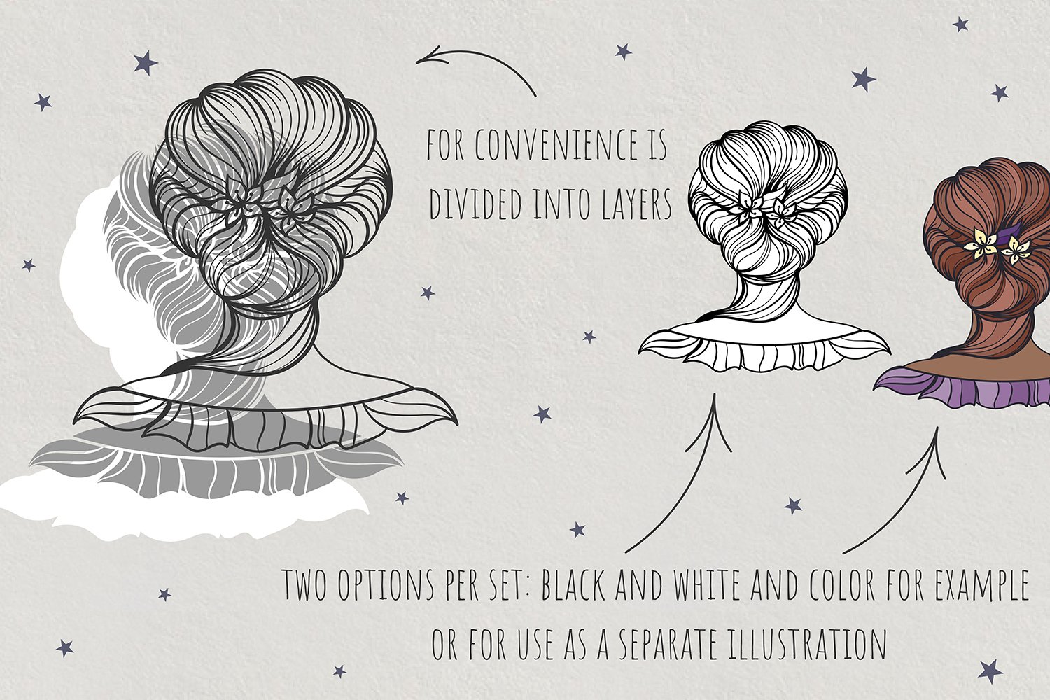 Color me. Women's hairstyle #11