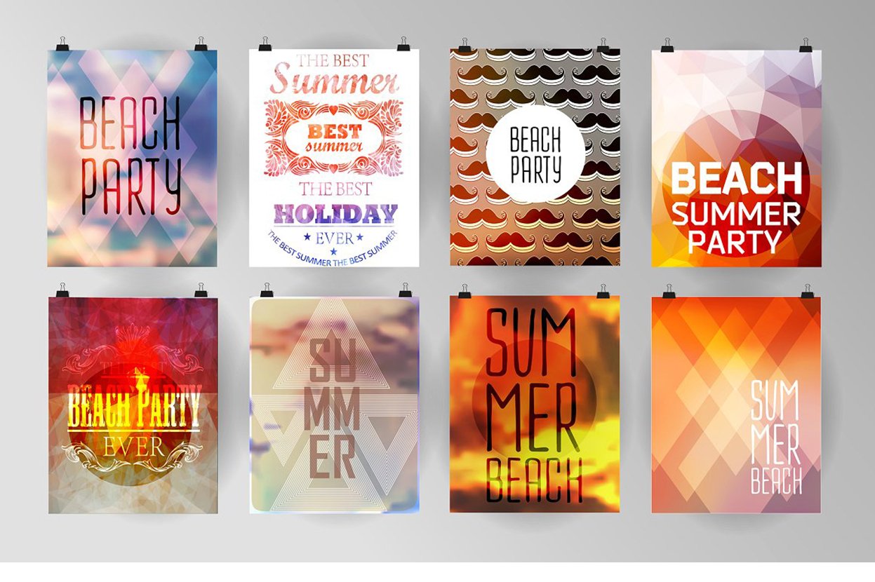 Summer poster set 1