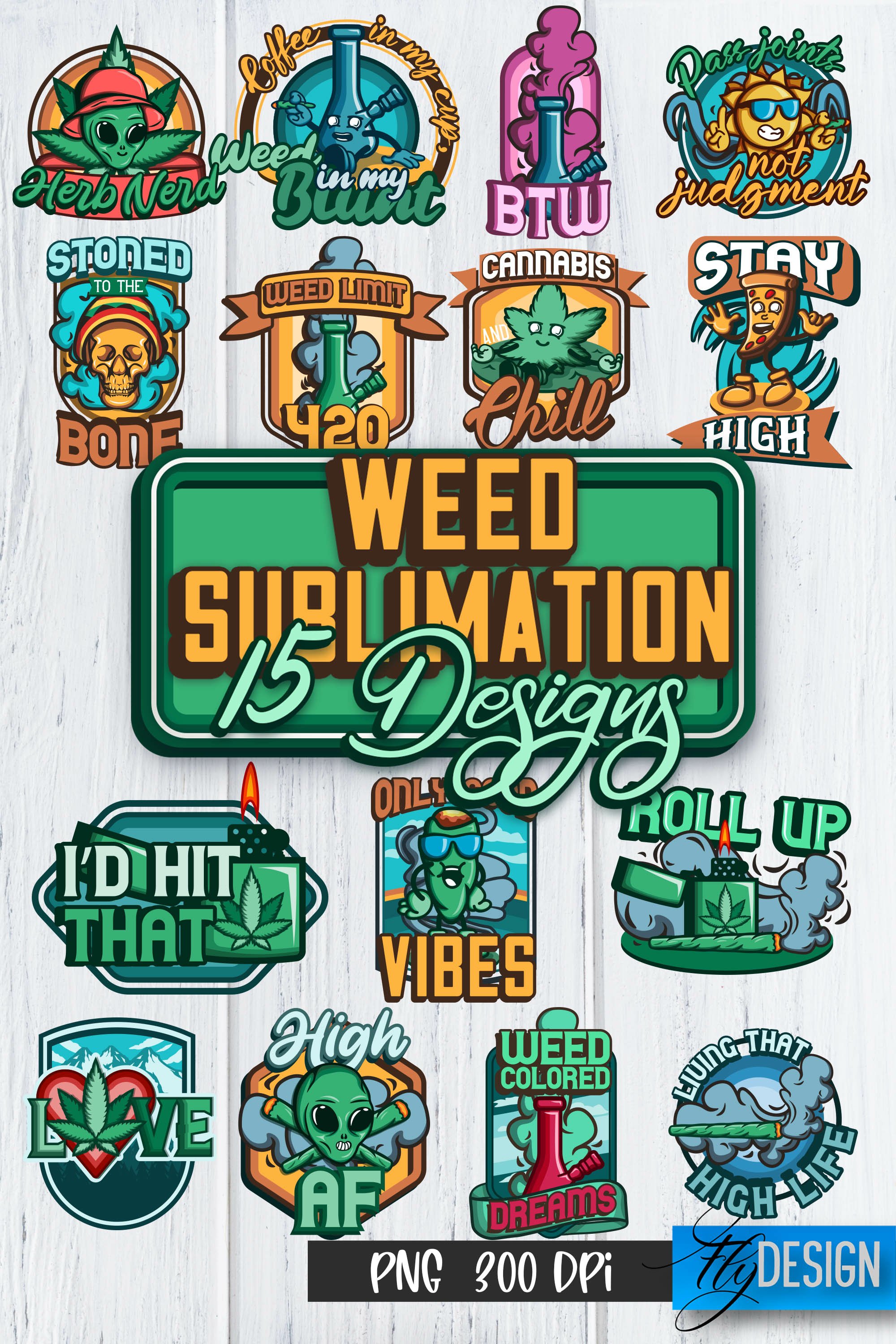 Weed Sublimation | Marijuana T Shirt PNG | (1911509)