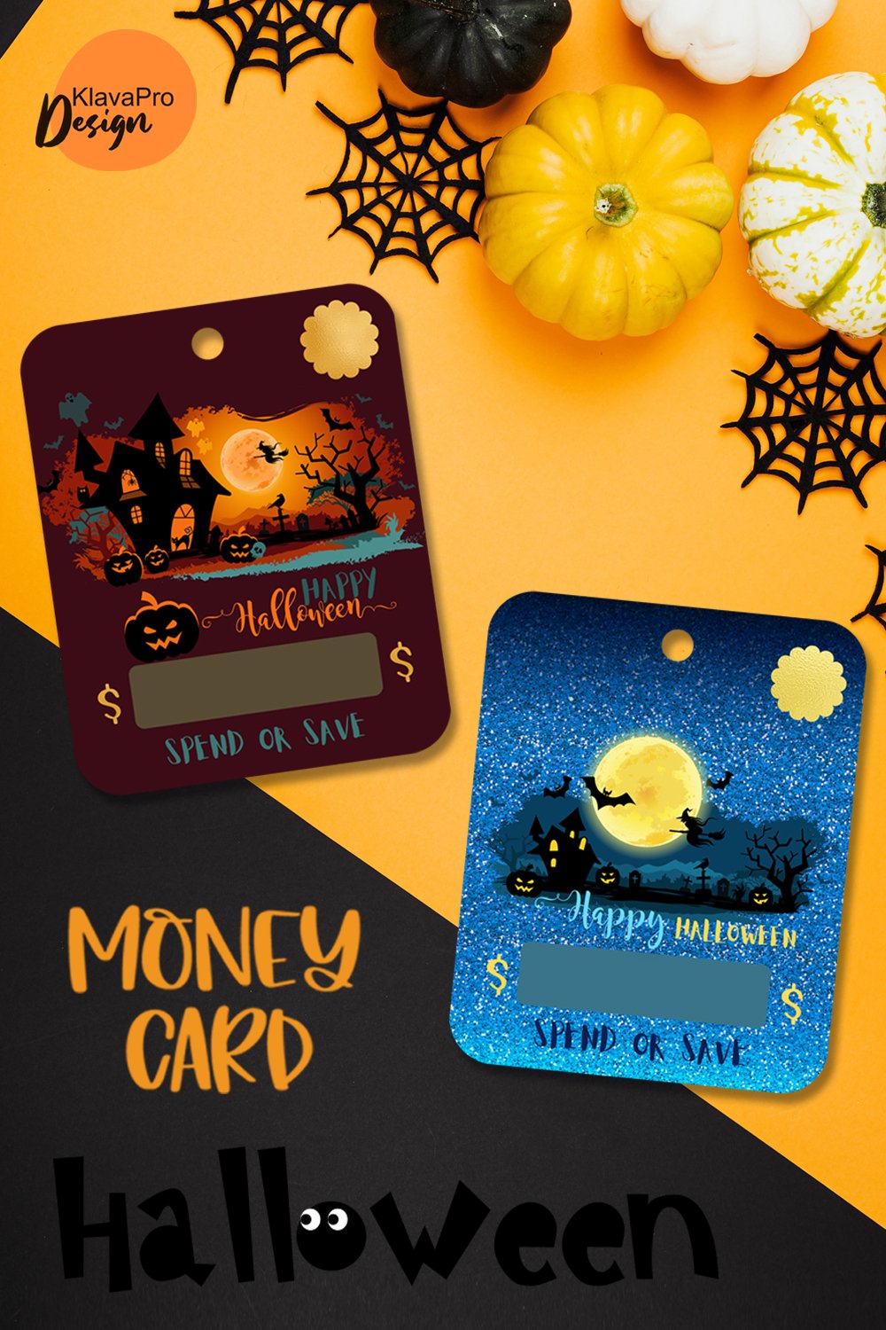 Halloween Money Card 2 PNG Designs | Gift for (2066608)