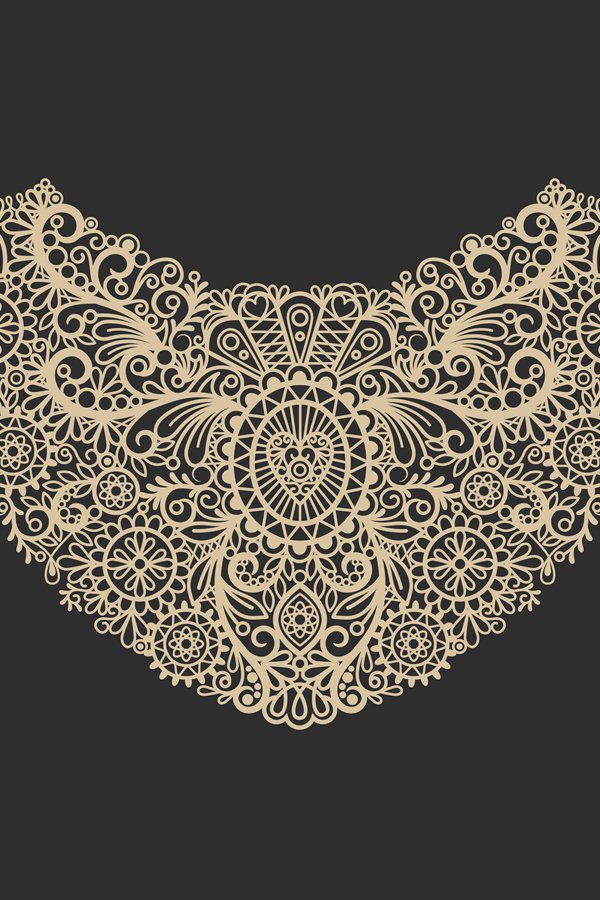 Neck print vector design