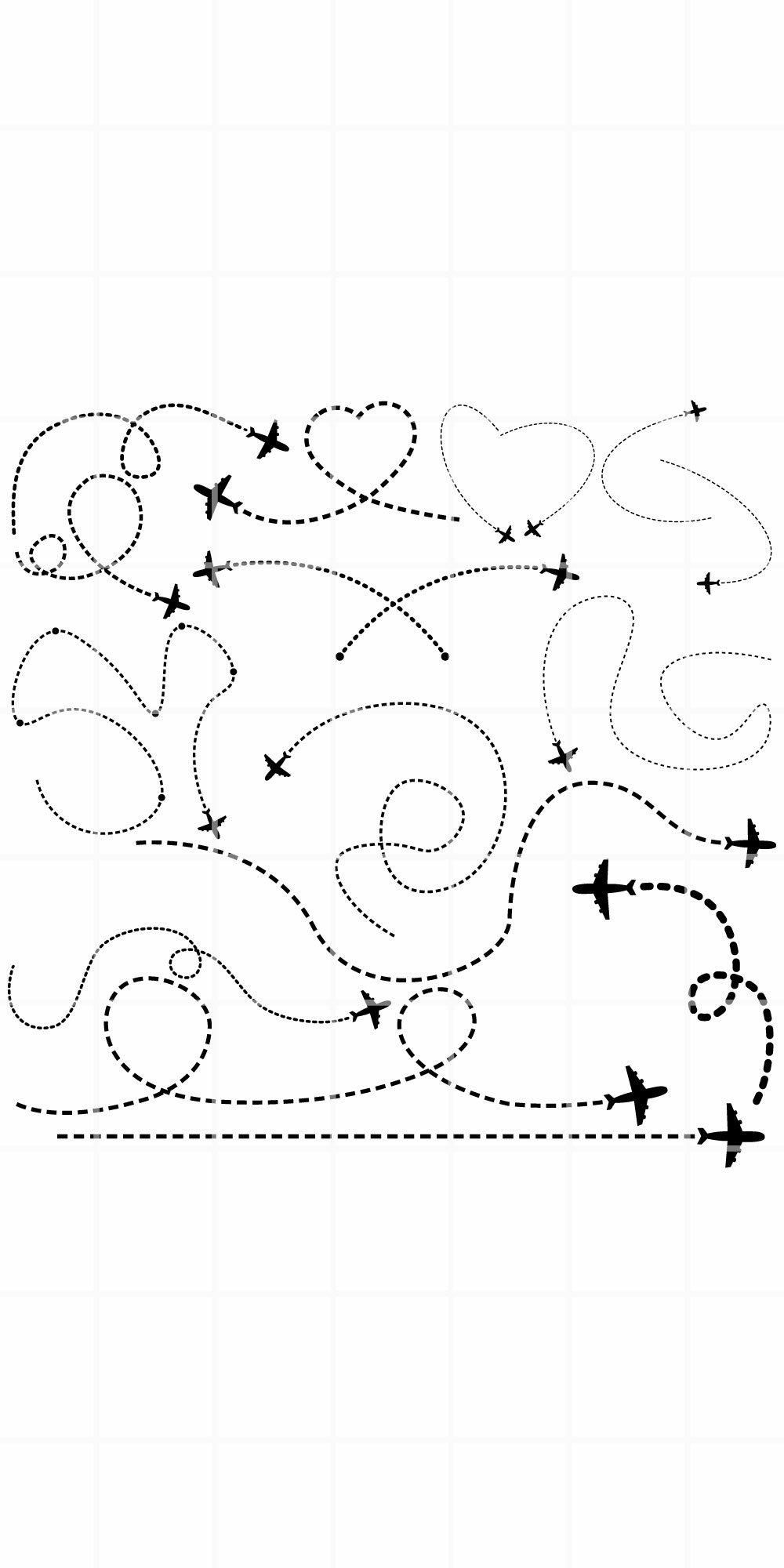 Airplane SVG. Plane route svg. Travel love svg. Airplane png