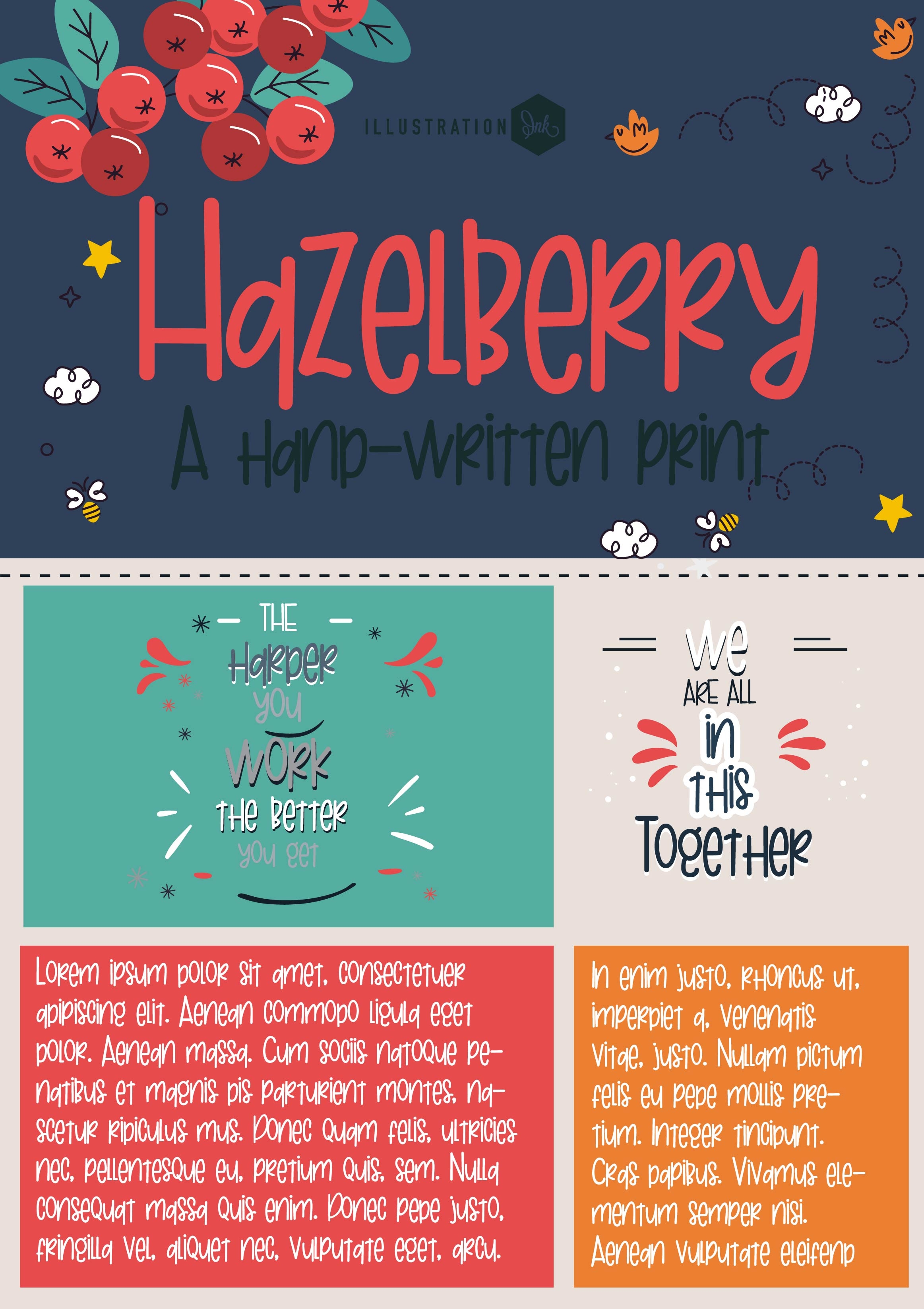 Hand-crafted font family perfect for teachers and crafters