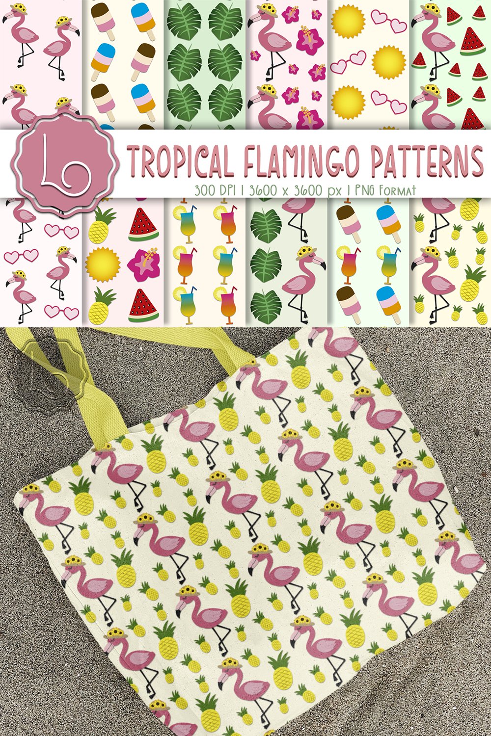 12 Tropical Flamingo Patterns