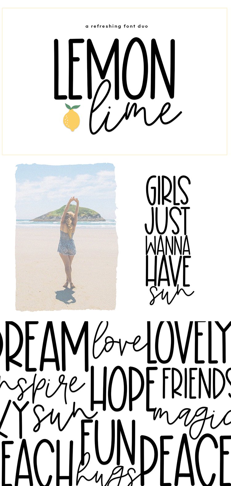 Lemon Lime - A Print/Script Handwritten Font Duo