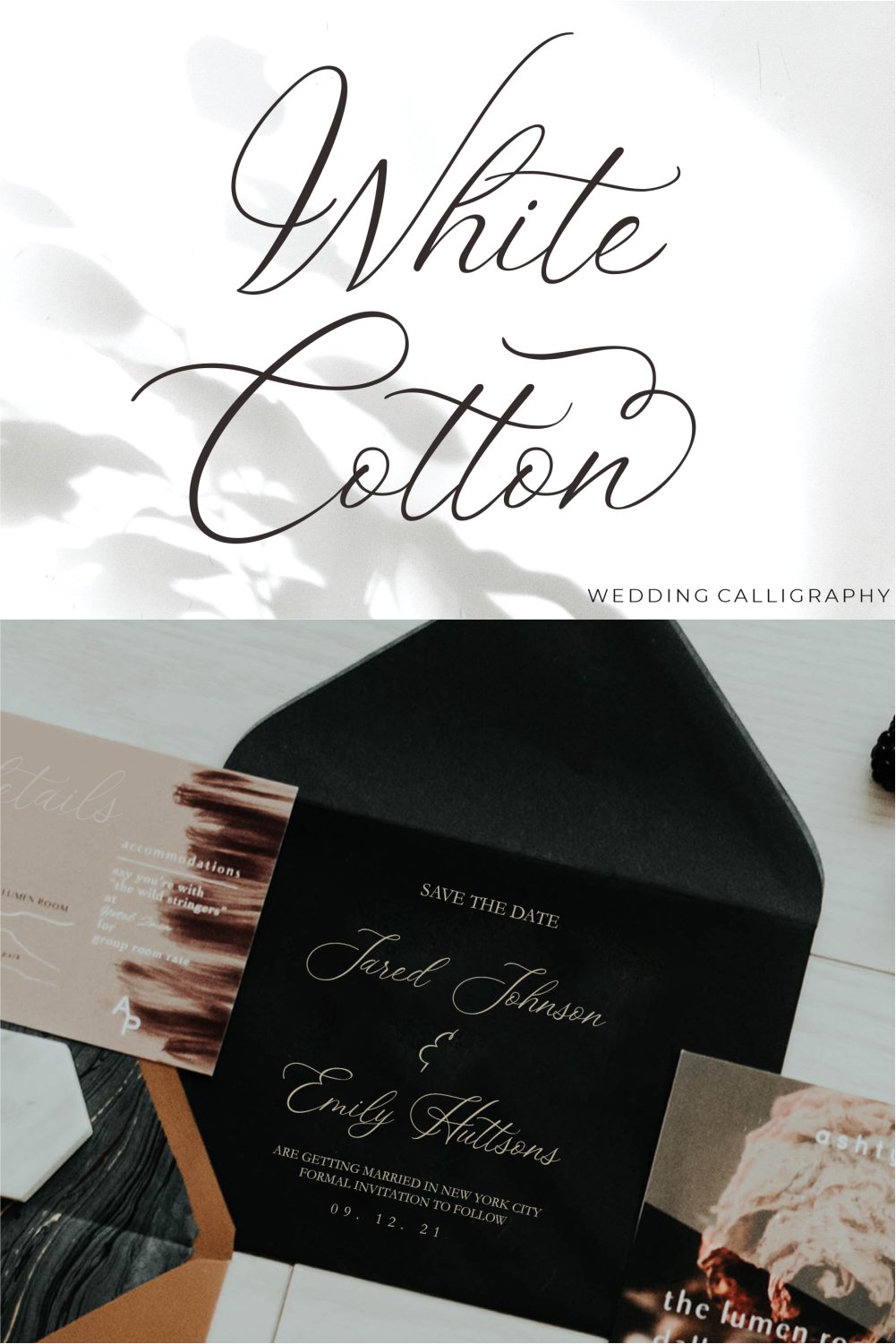 White Cotton - Wedding Fonts
