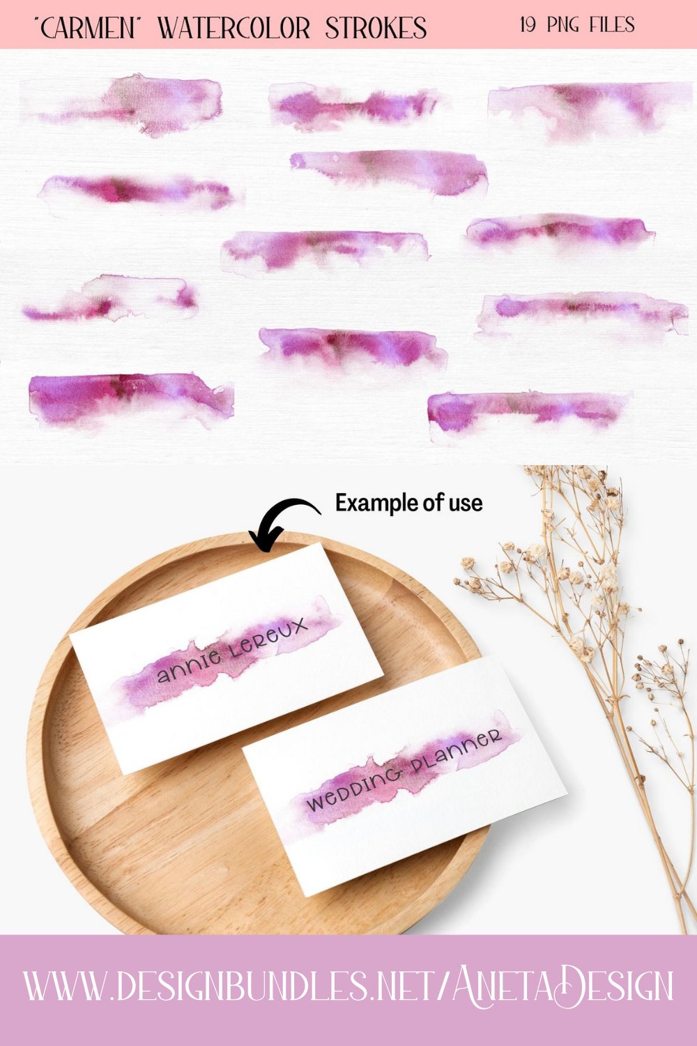 Pink and Red Watercolor Paint Strokes (2486625)