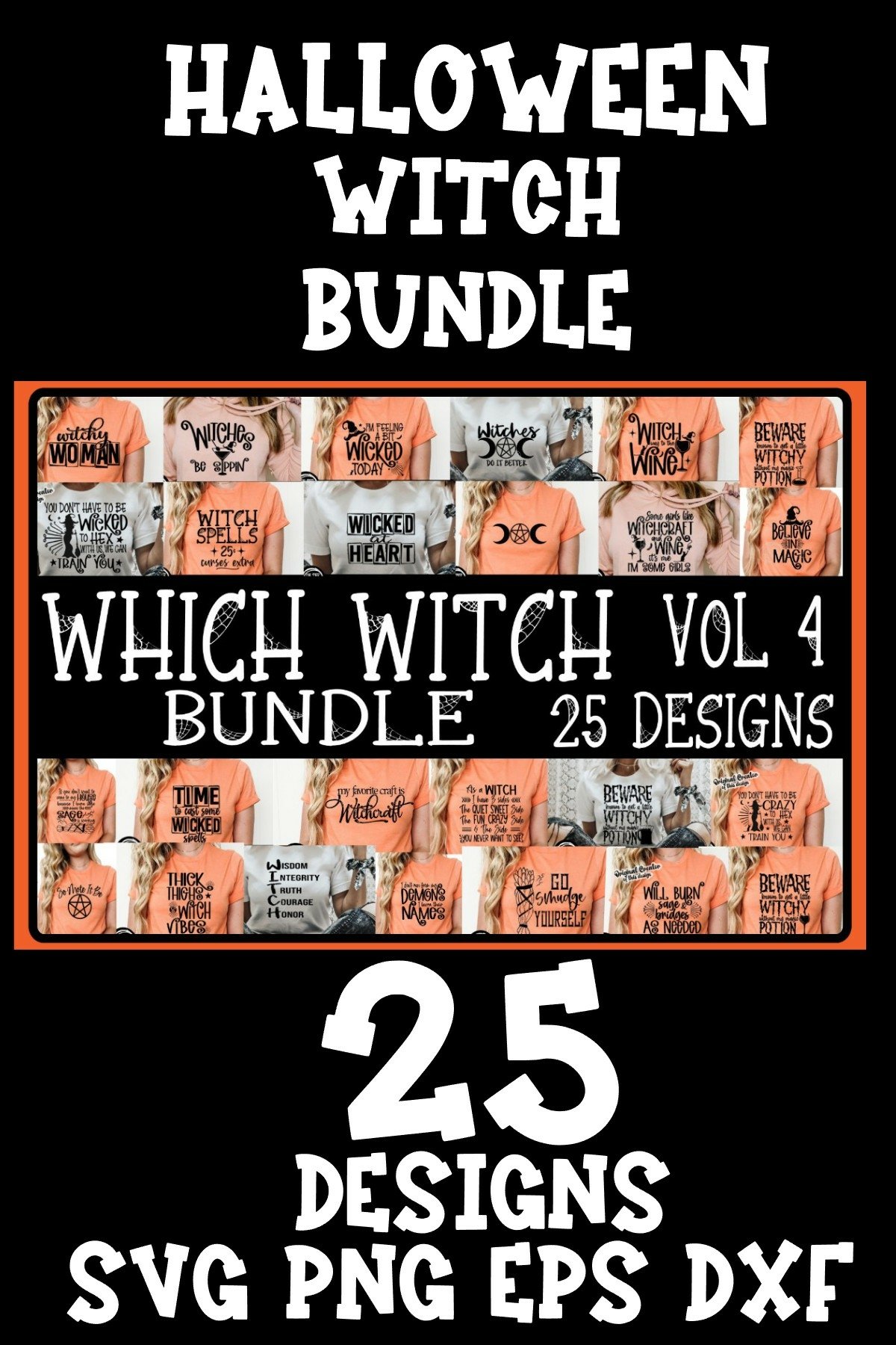Which Witch Bundle - 25 Designs -Halloween SVG PNG EPS DXF