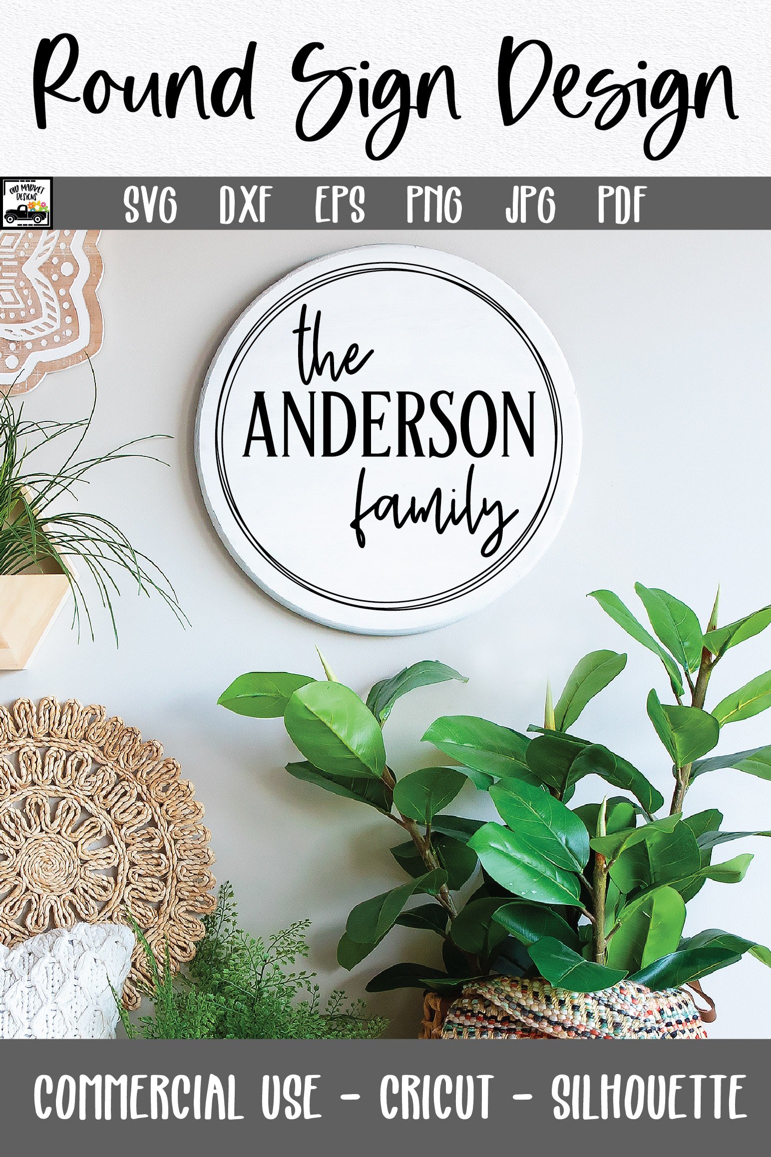 Family Name SVG File | Family Monogram Sign SVG (1372846)