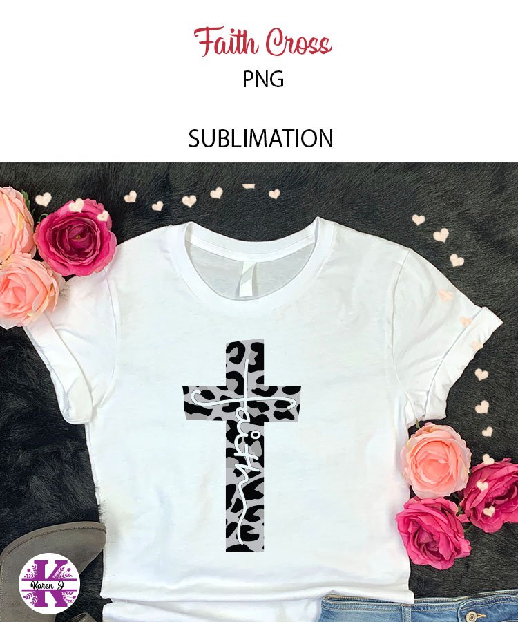 Sublimation Cross|Faith Cross (440025) | Sublimation | Design Bundles
