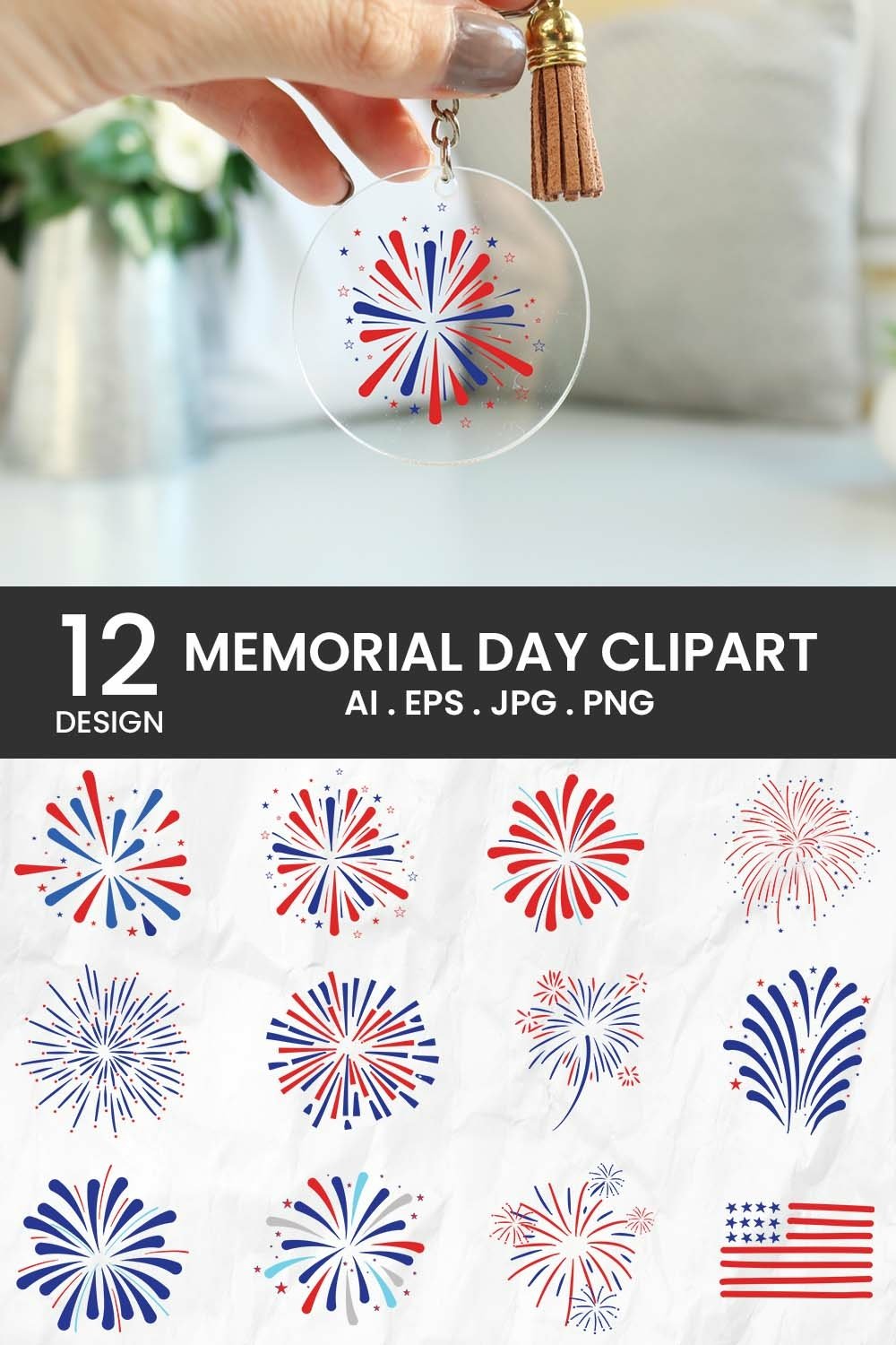 Memorial Day Clipart With 12 Variations