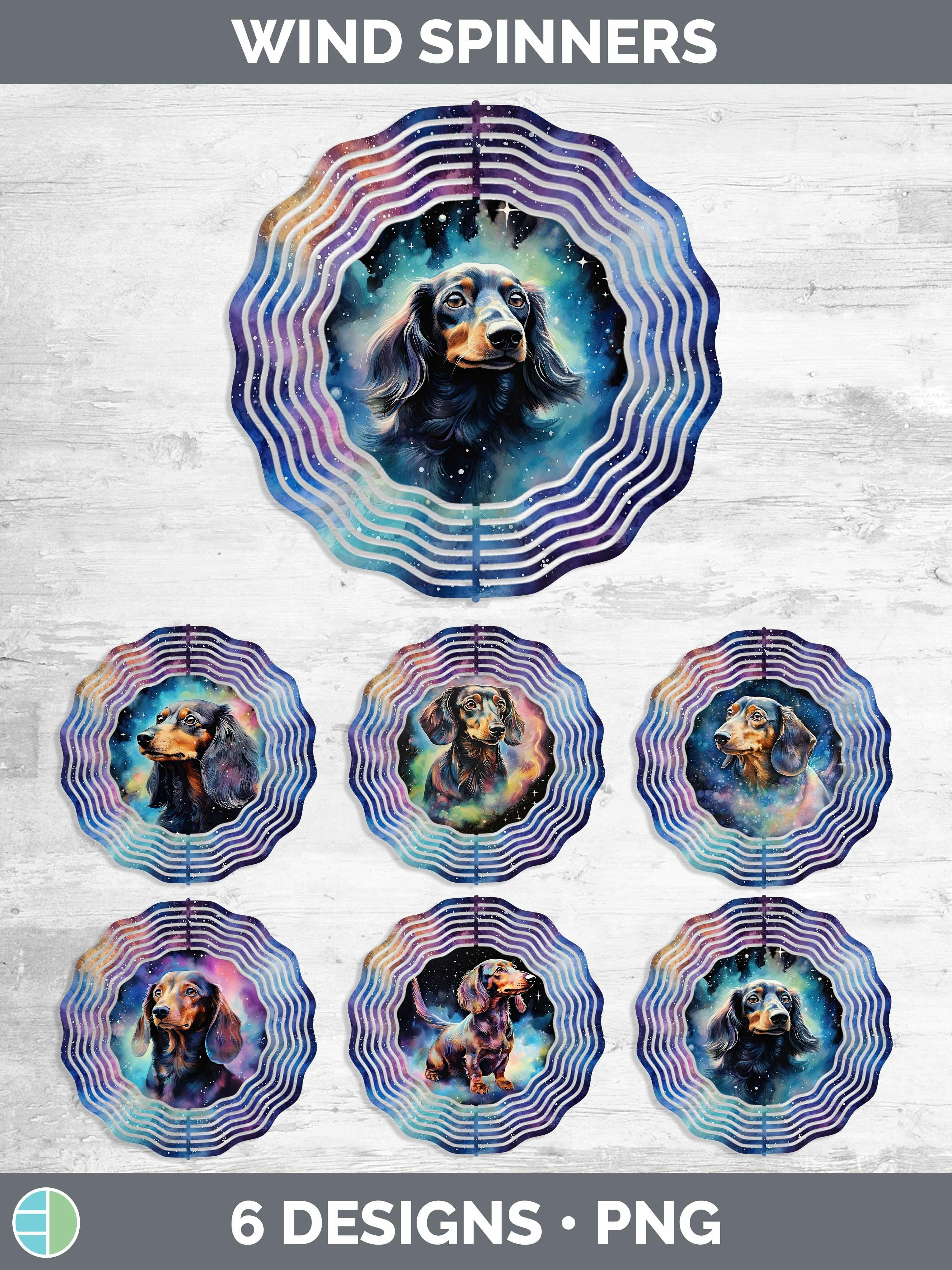 Galaxy Dachshund Dog Wind Spinner | Bundle Spinner Designs