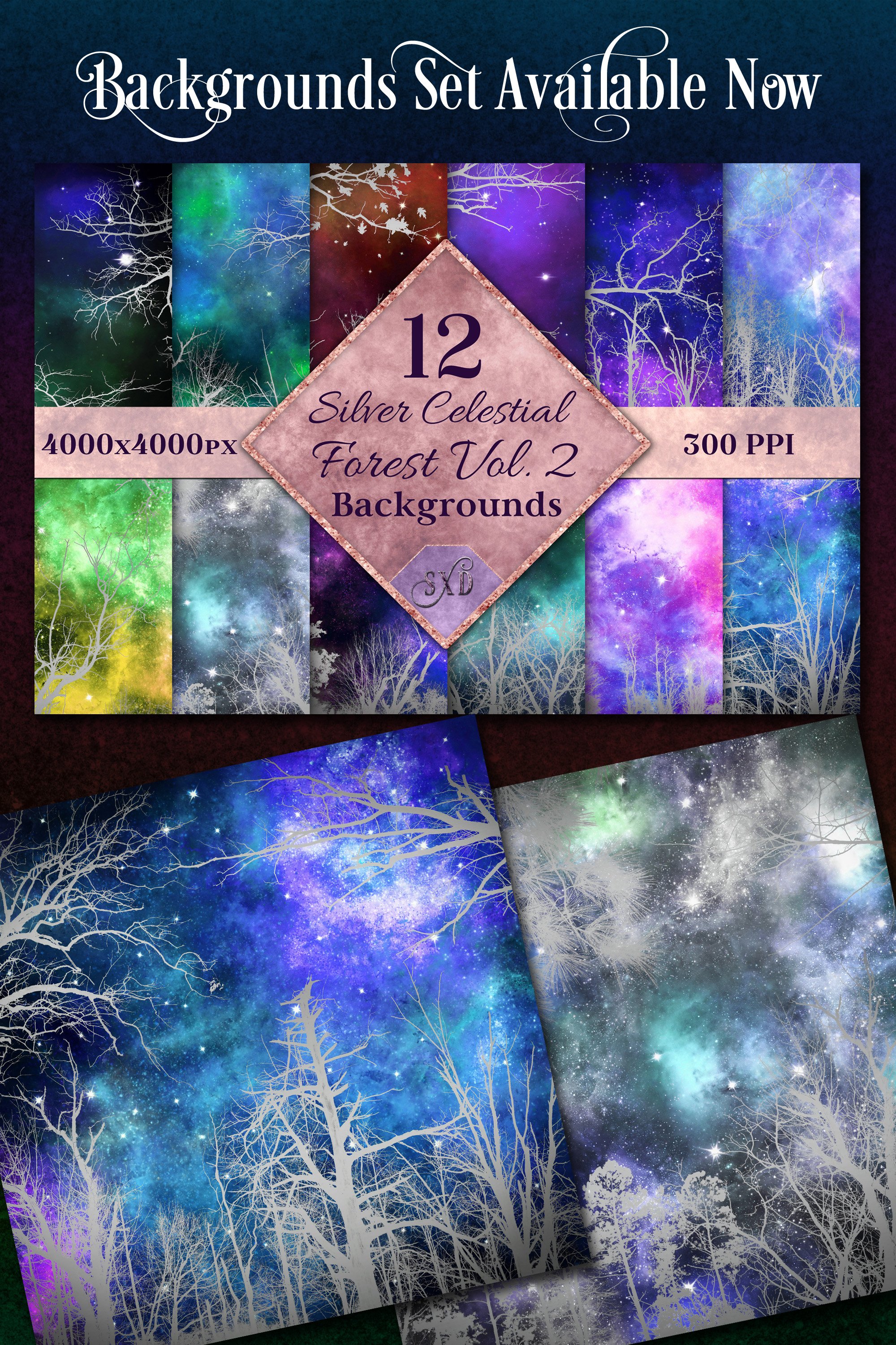 Silver Celestial Forest Vol. 2 Backgrounds - 12 (2043751)