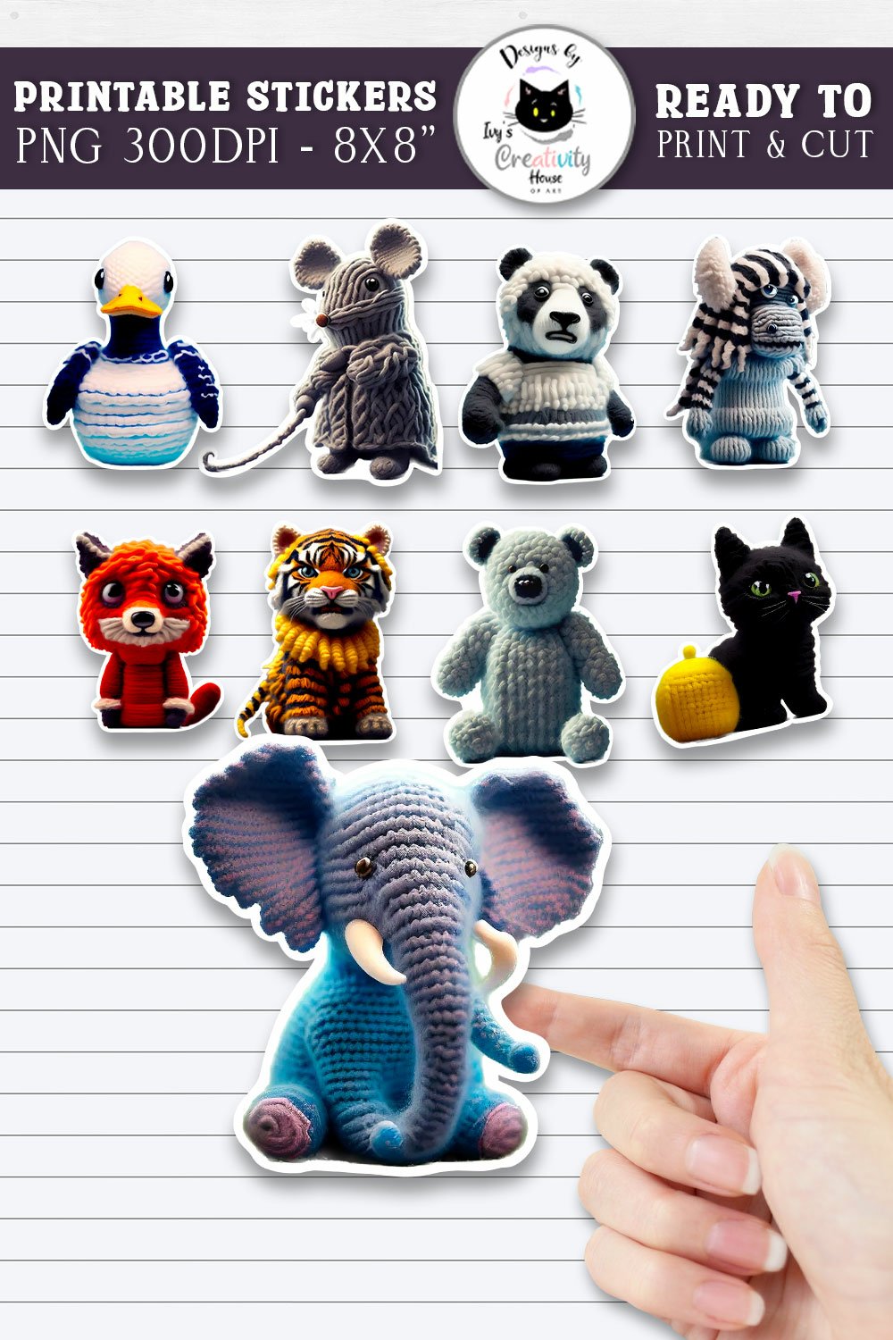 Weird Wooly Animal Sticker Pack | Funny Animal Stickers