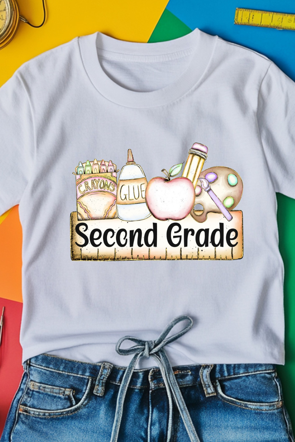 Second Grade Back to School T-Shirt Png Design Sublimation