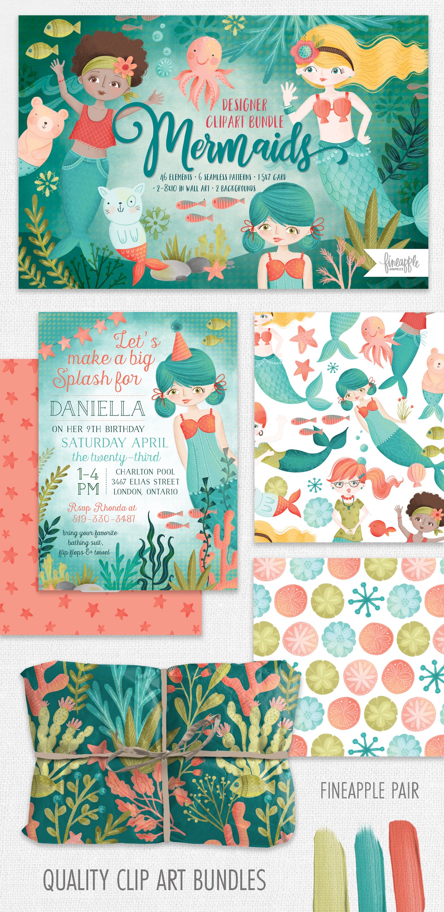 MERMAIDS CLIPART (1205331)