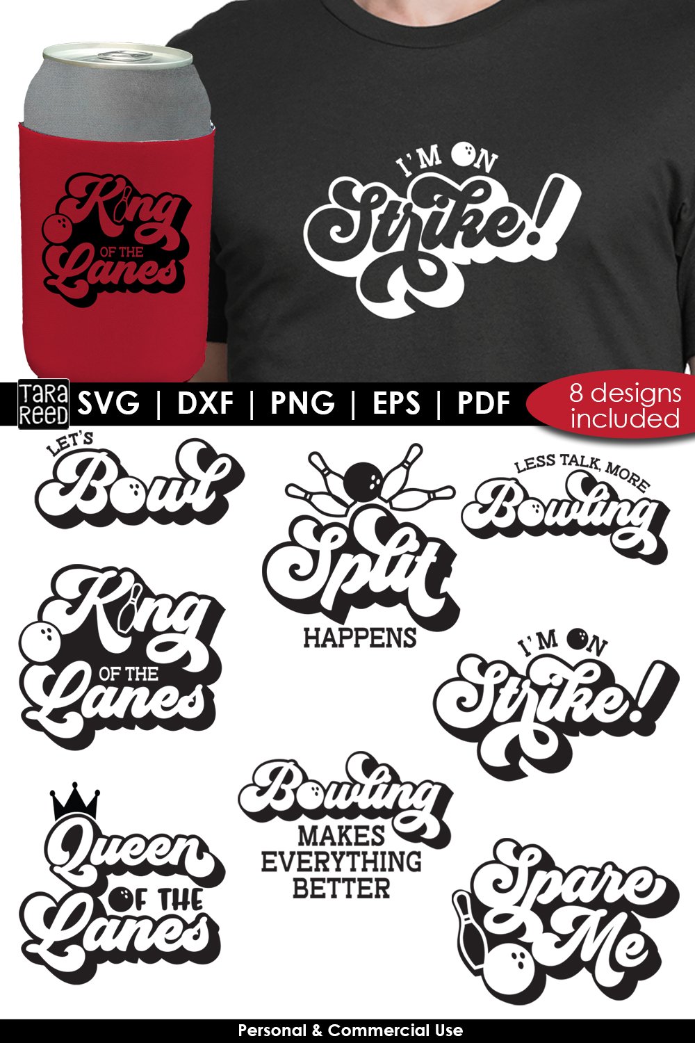 Lets Bowl SVG and Cut Files for Crafters