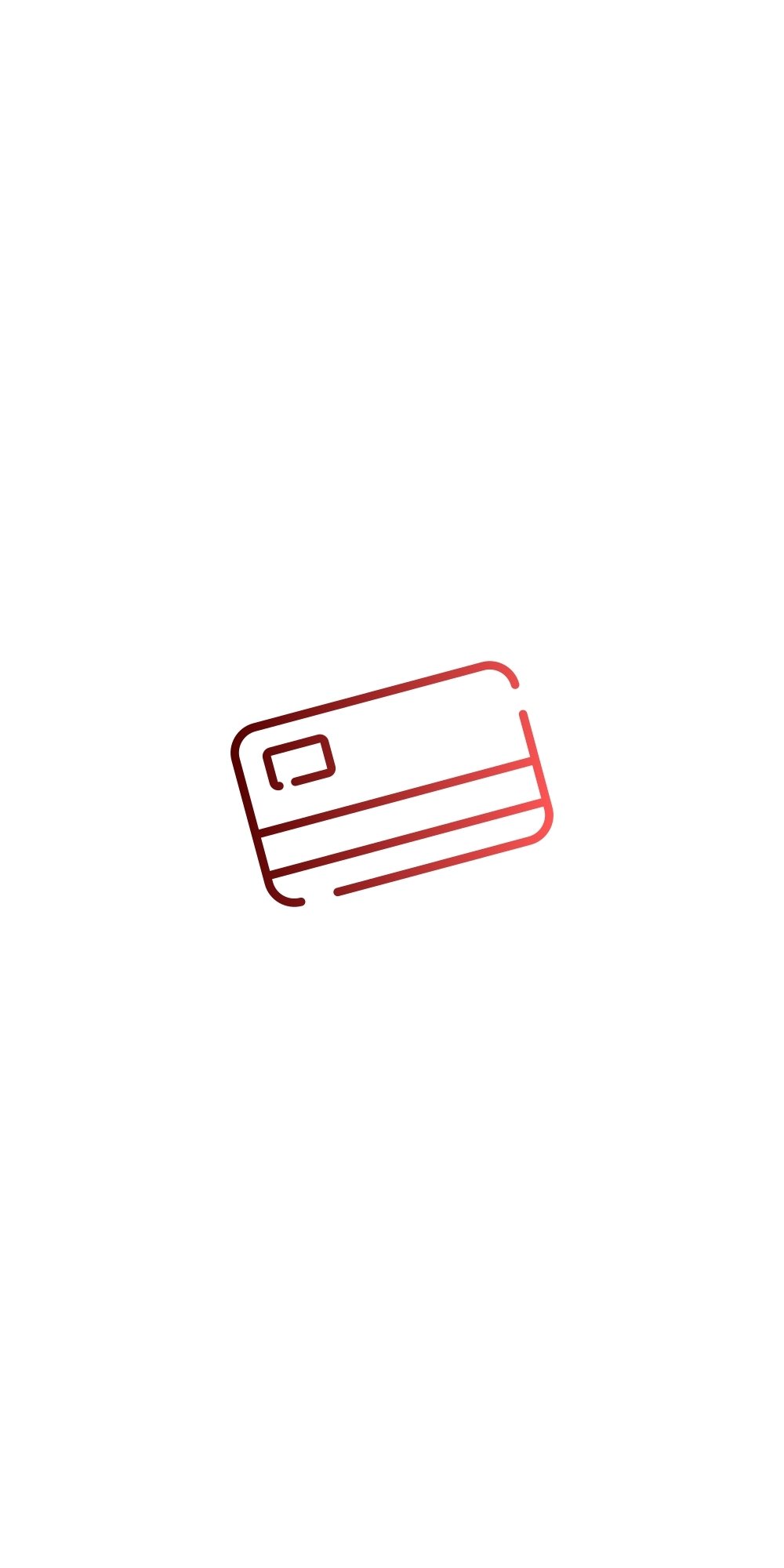Bank card icon vector illustration with outline style
