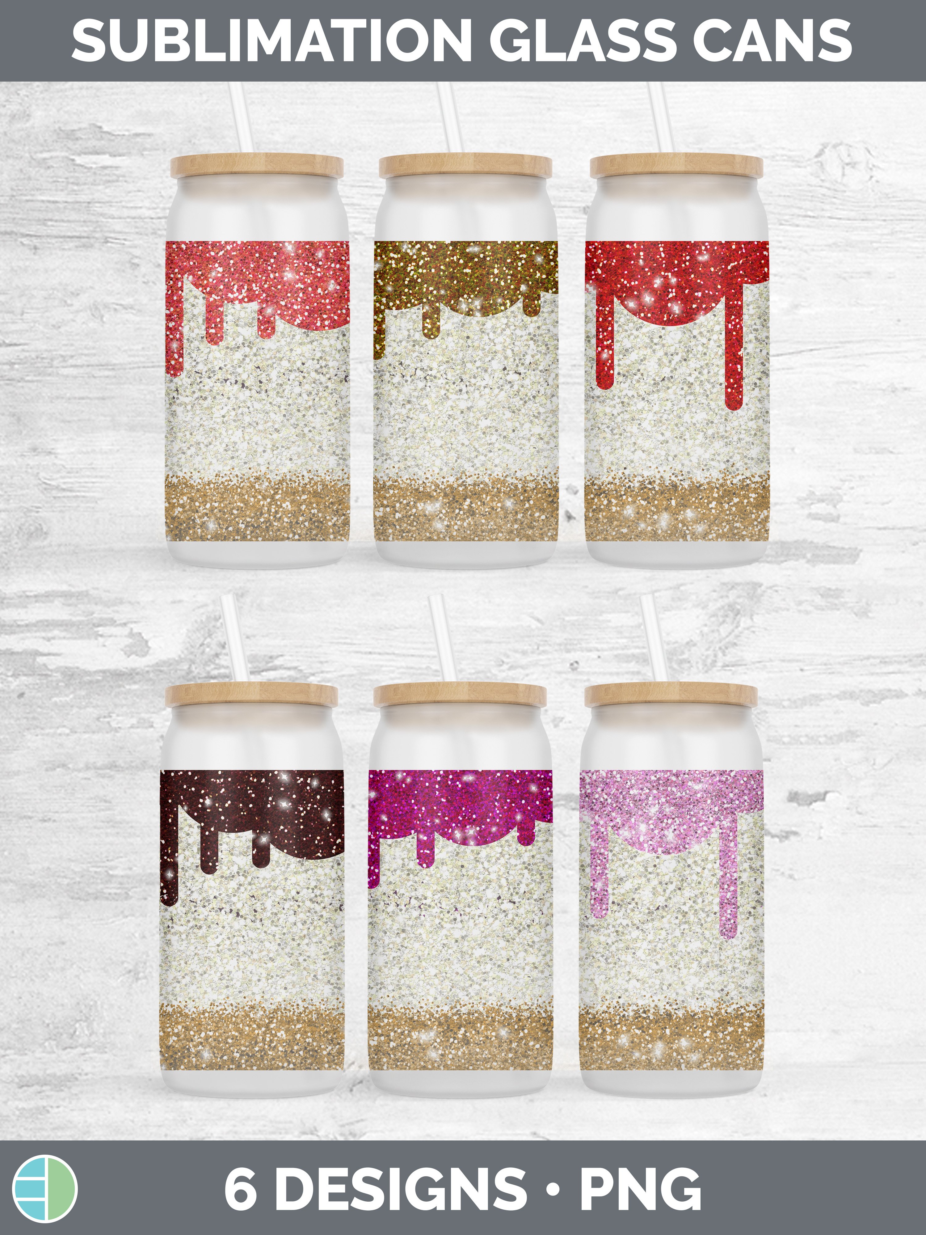 Ice Cream Dessert Glass Can | Sublimation Beer Mason Jar