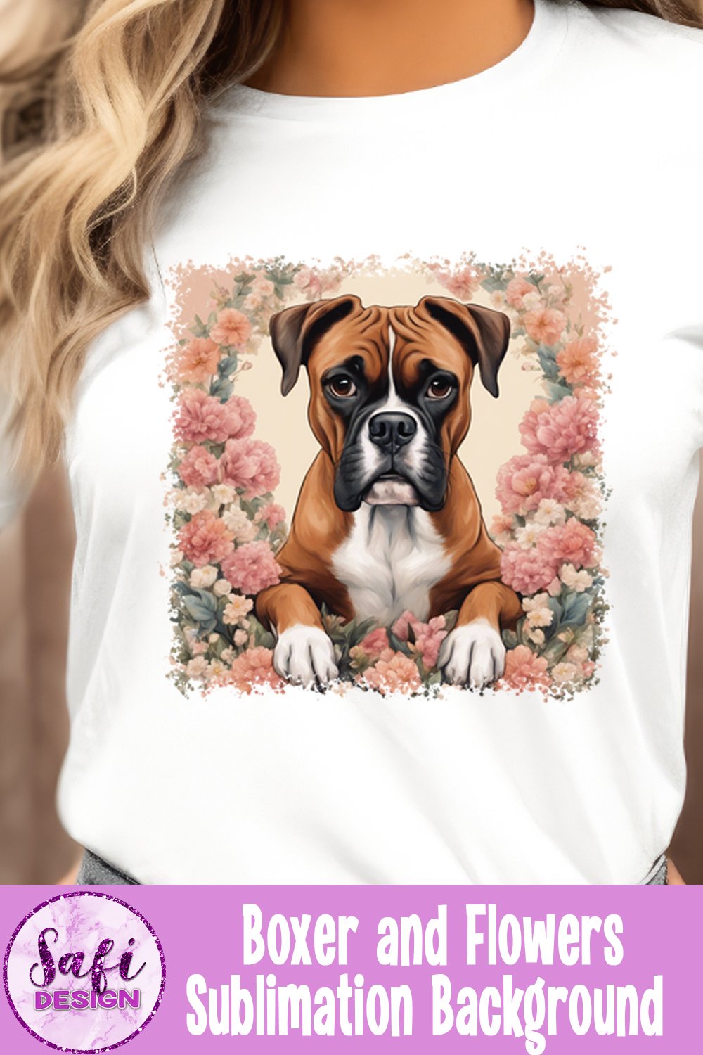 Boxer Dog Sublimation Background