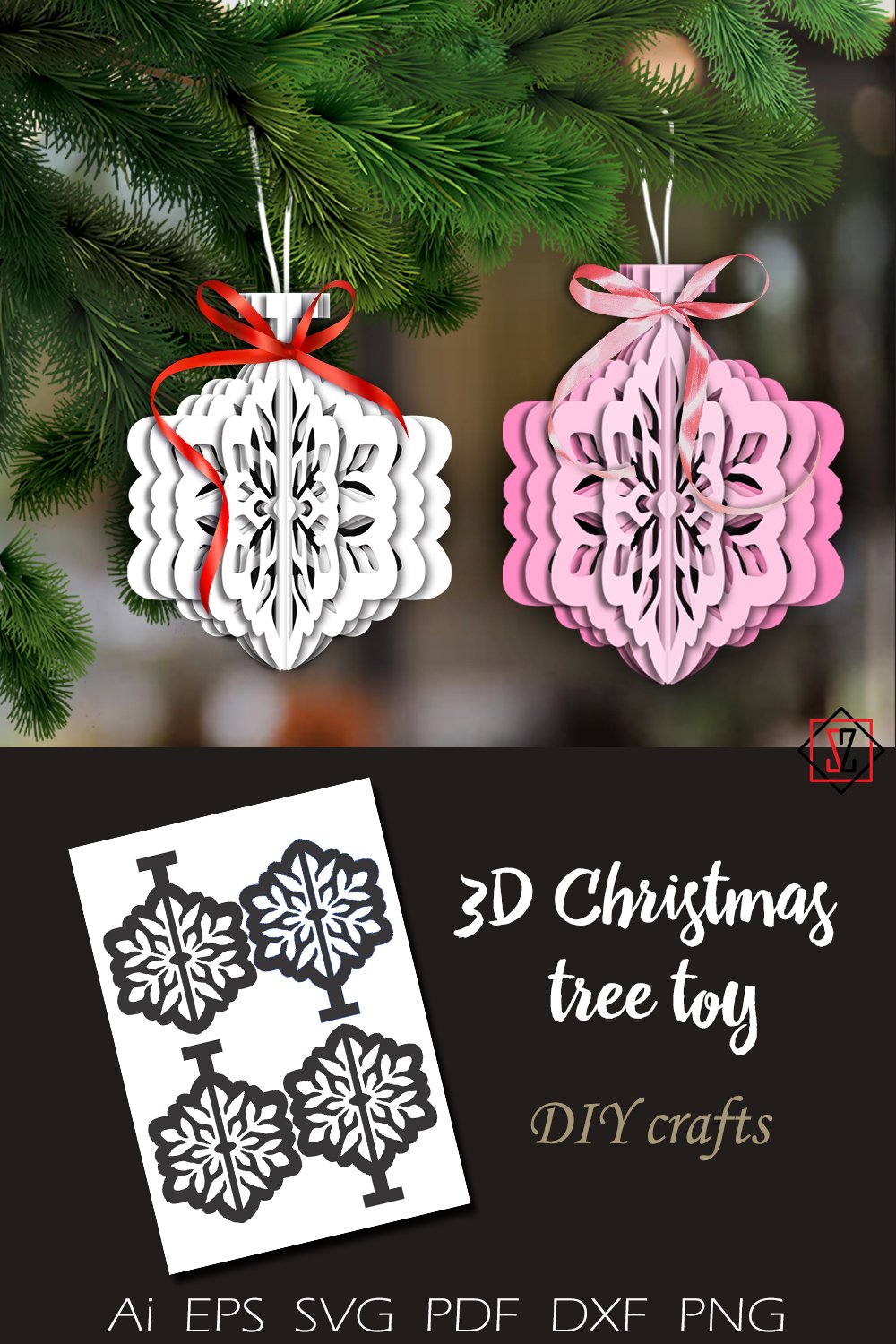 3D Christmas tree toy / DIY crafts