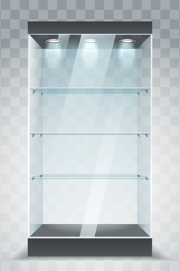 Empty glass showcase (1247180)