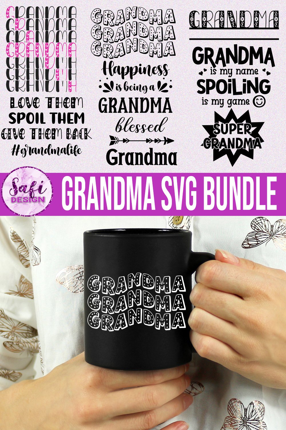 Grandma SVG Cut File Bundle