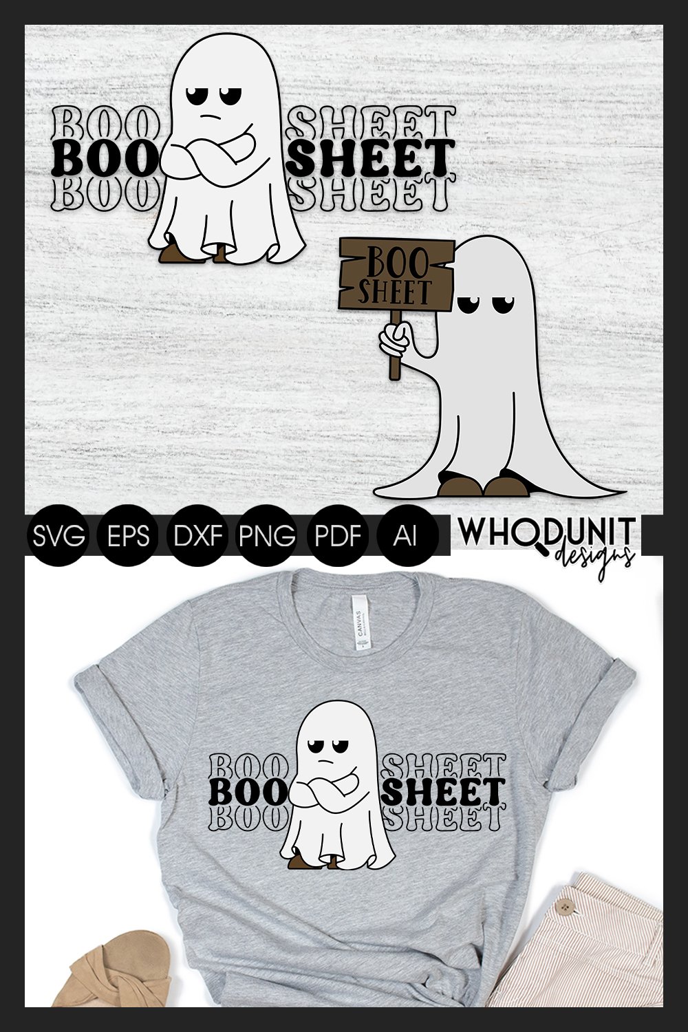 Boo Sheet | Ghost Clipart| Halloween SVG